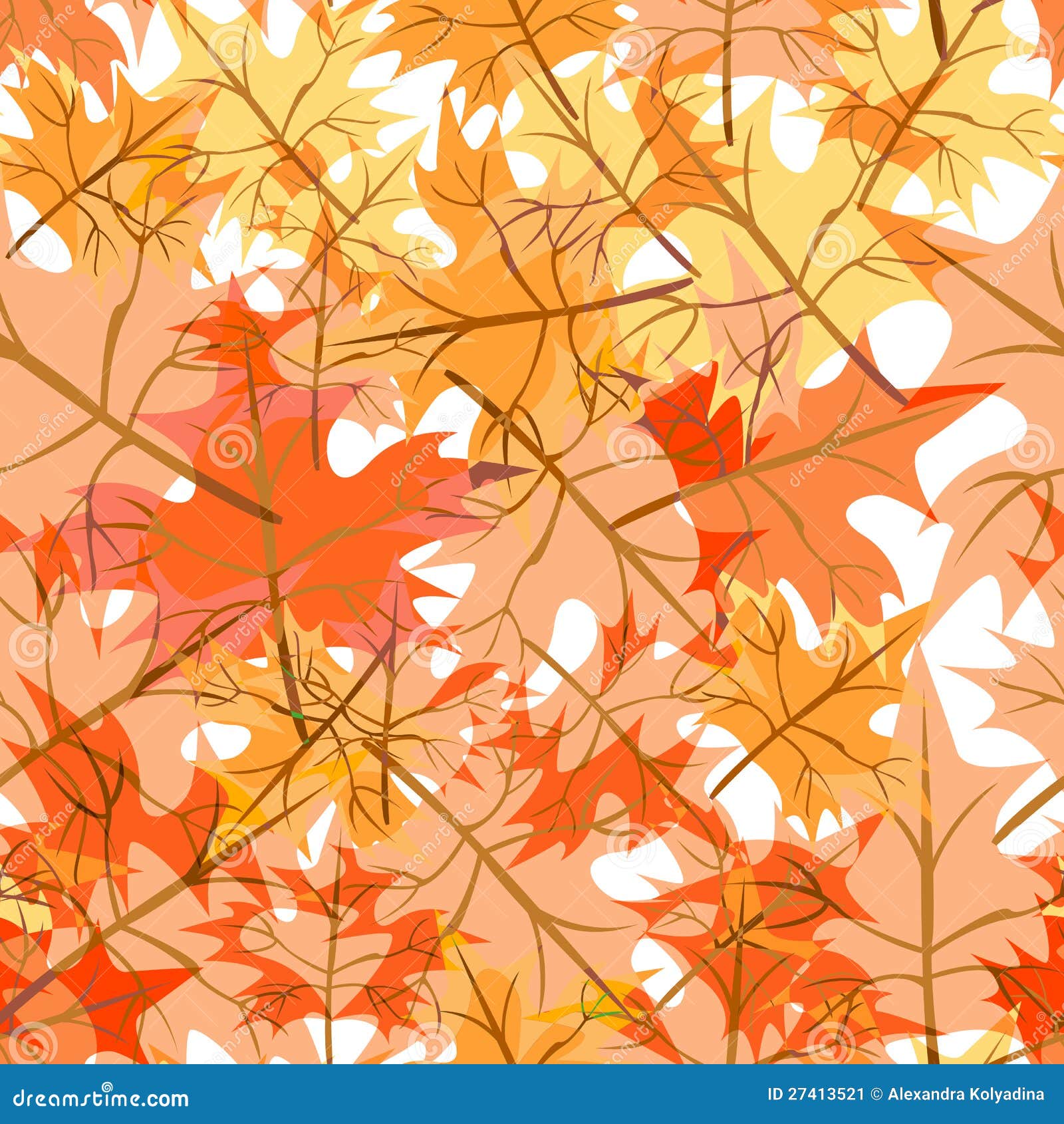 Seamless Structure Consisting of Maple Leaves Stock Vector ...