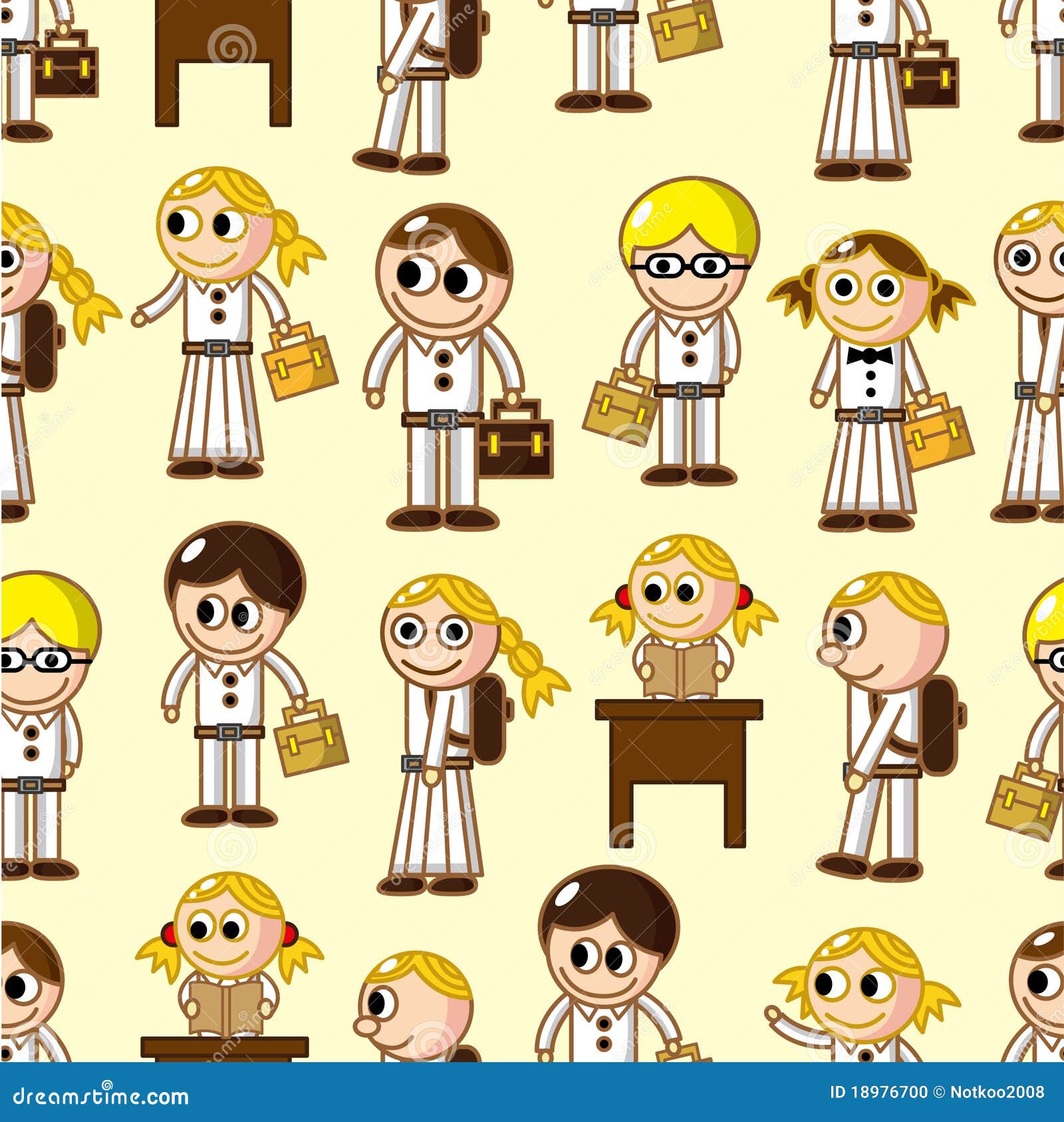 Seamless student pattern stock vector. Illustration of graphic - 18976700