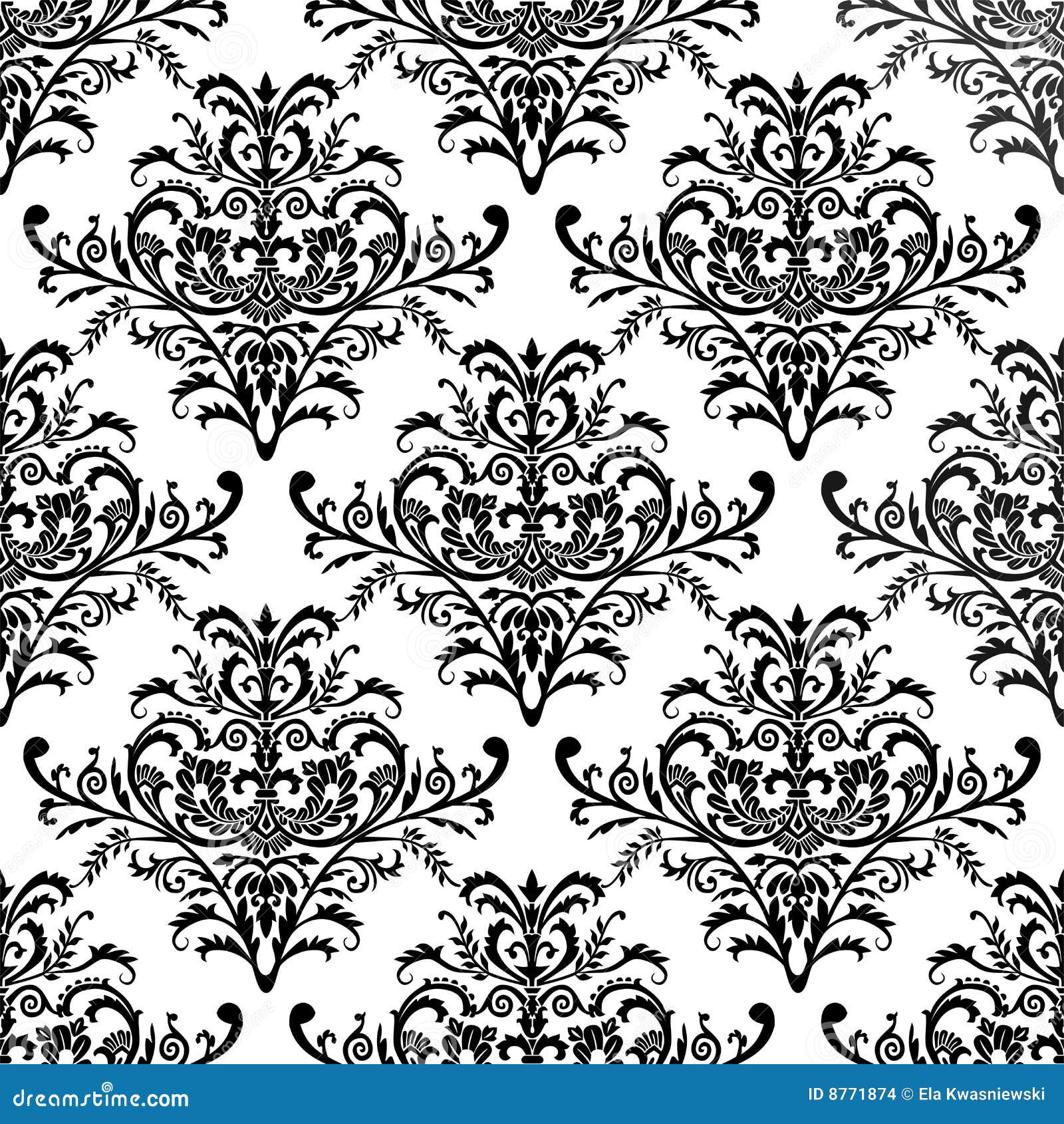 Seamless Stylish Wallpaper, Vector Illustration Stock Vector ...