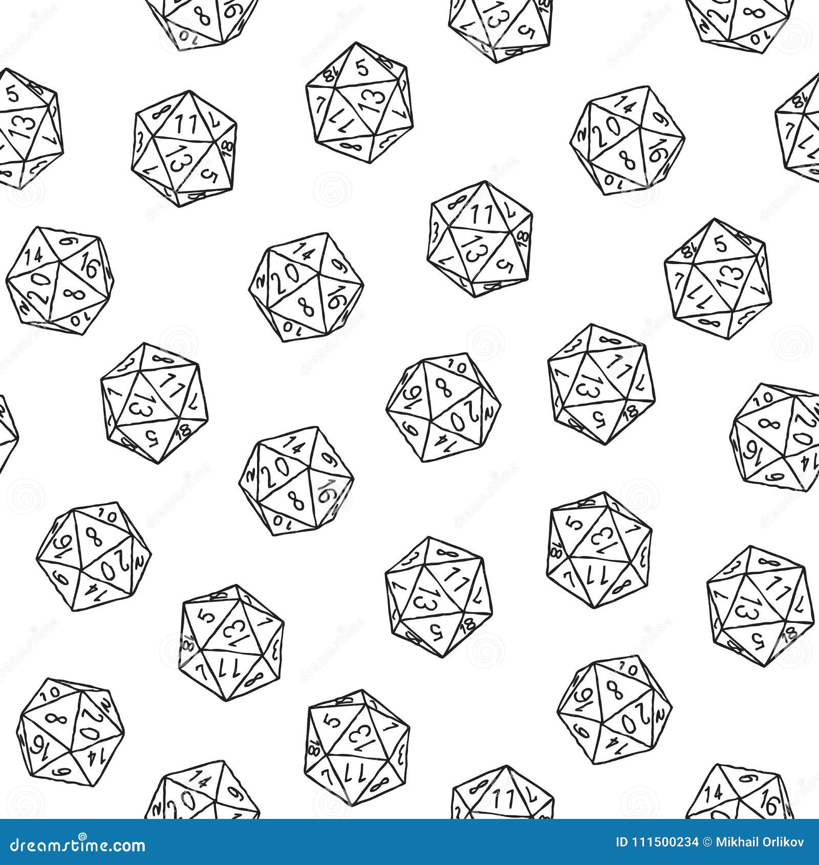 Icosahedron Pattern Vector | CartoonDealer.com #68963275
