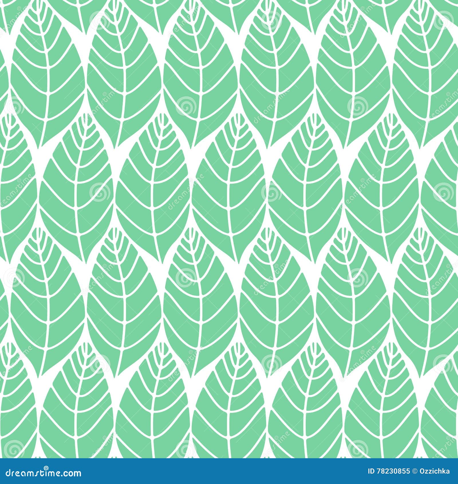 Stylized Leaf Pattern. Vector Illustration | CartoonDealer.com #90824512