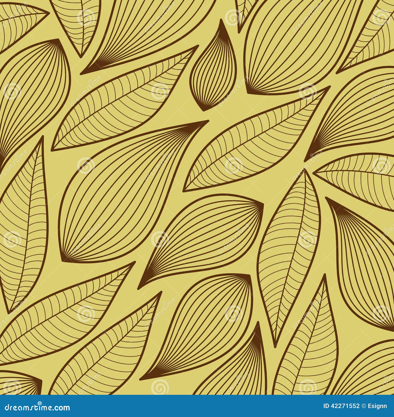 Stylized Leaf Pattern. Vector Illustration | CartoonDealer.com #90824512