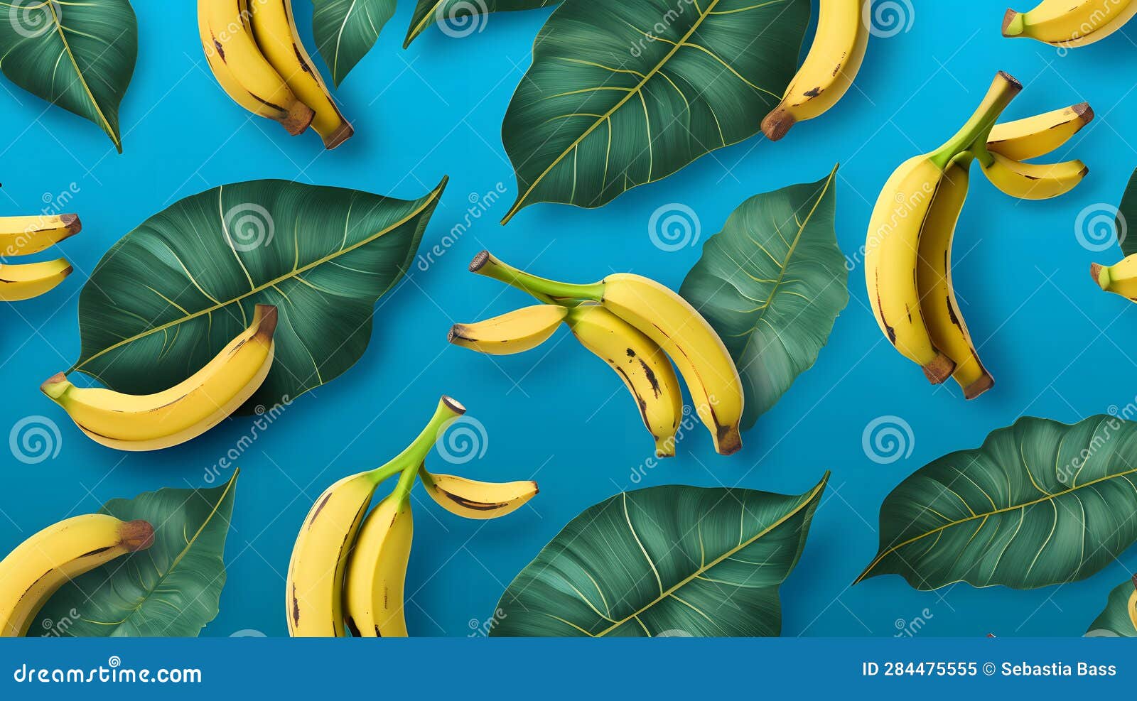 Seamless Summer Banana Abstract Pattern Stock Illustration ...
