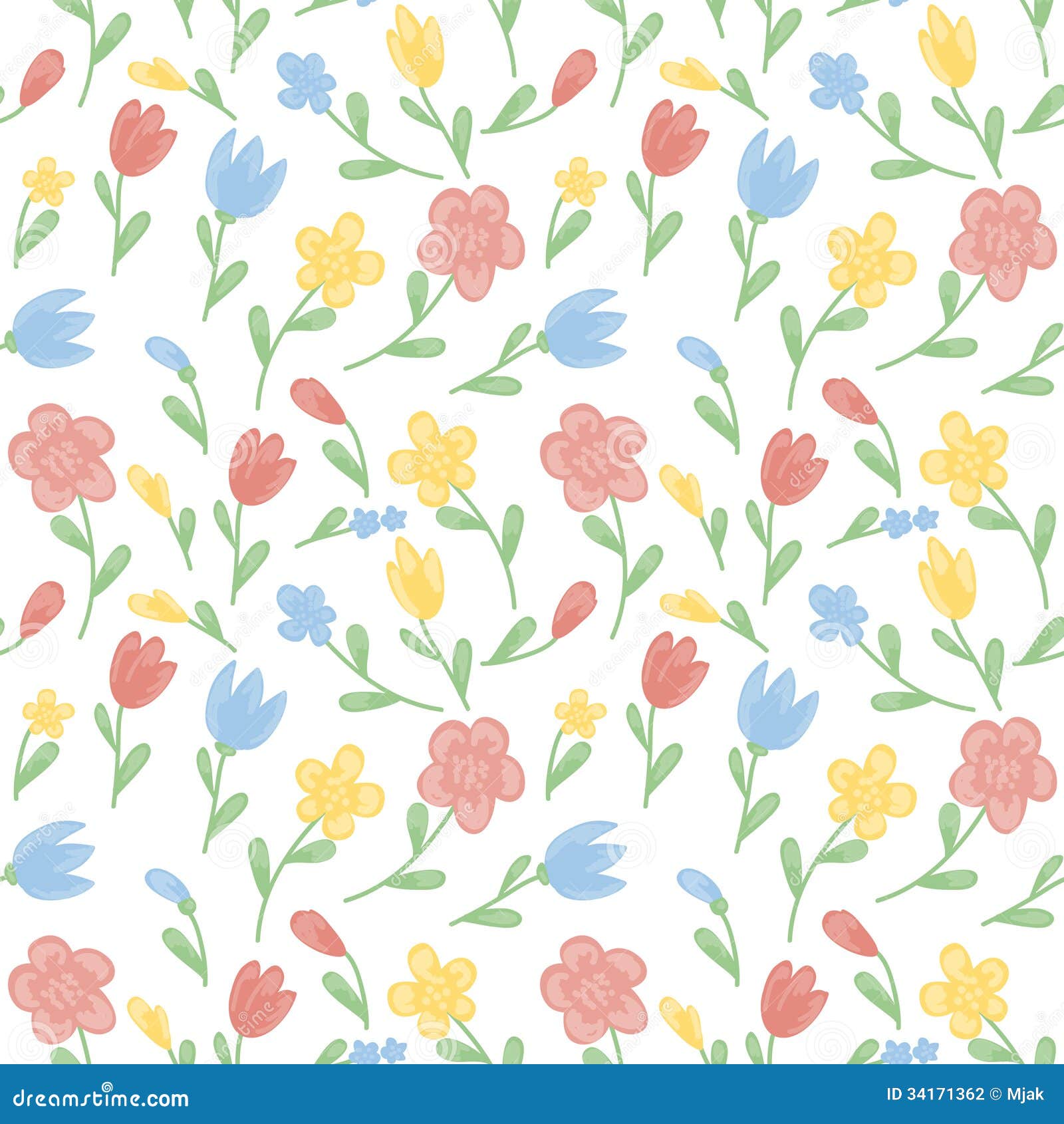 Seamless summer texture stock vector. Illustration of greeting - 34171362