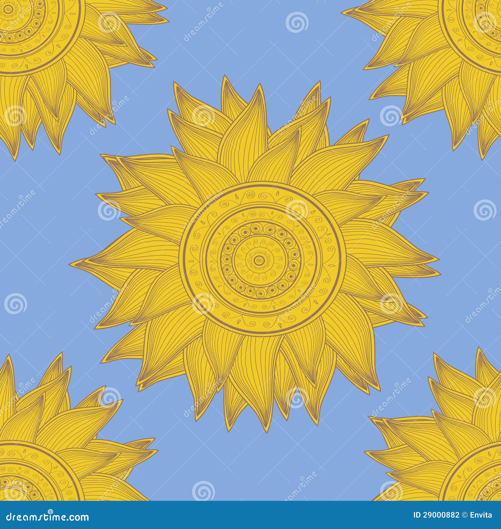 Seamless sun pattern stock illustration. Illustration of summer - 29000882