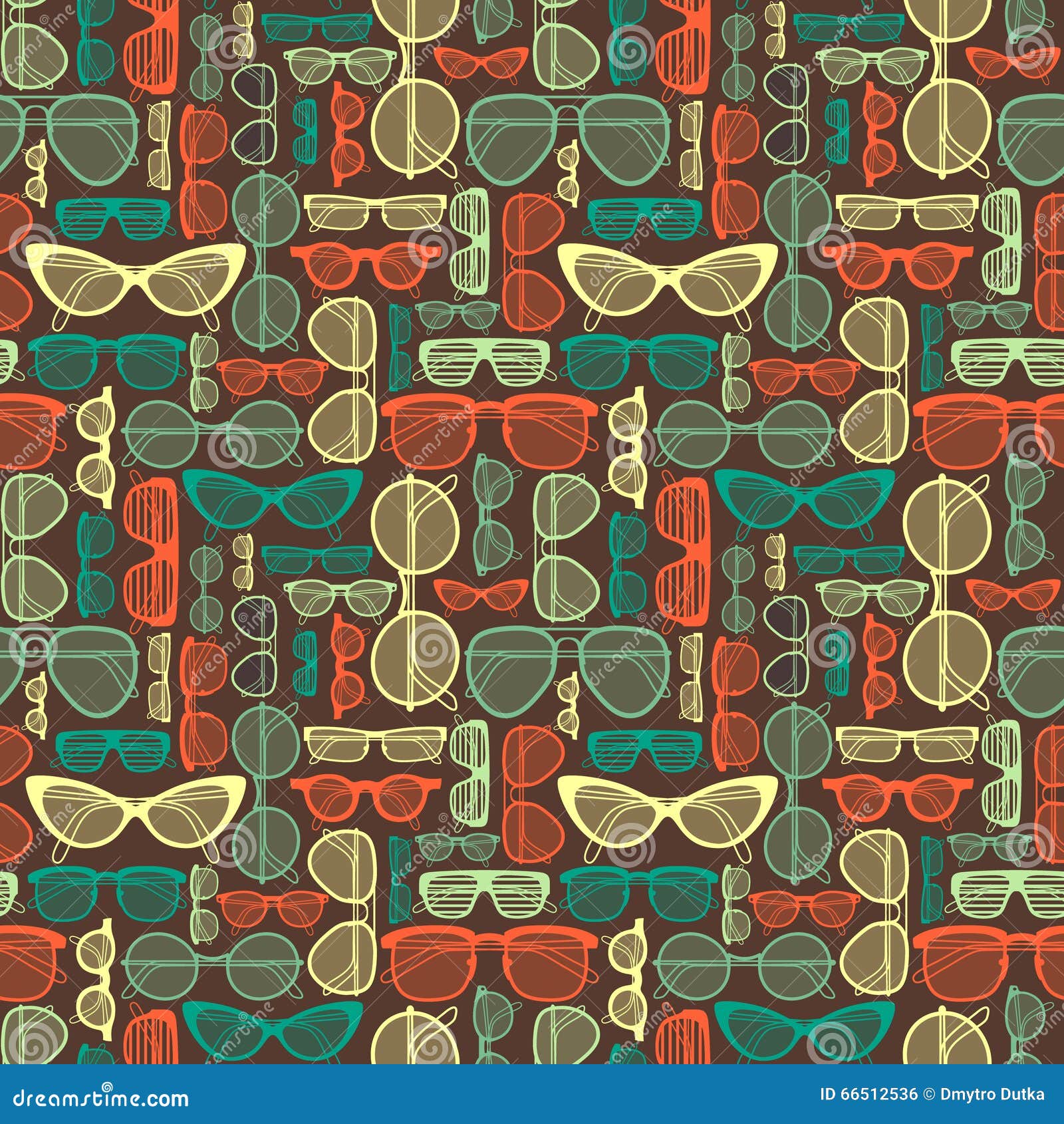 Seamless Sunglasses Pattern Stock Vector - Illustration of lens ...