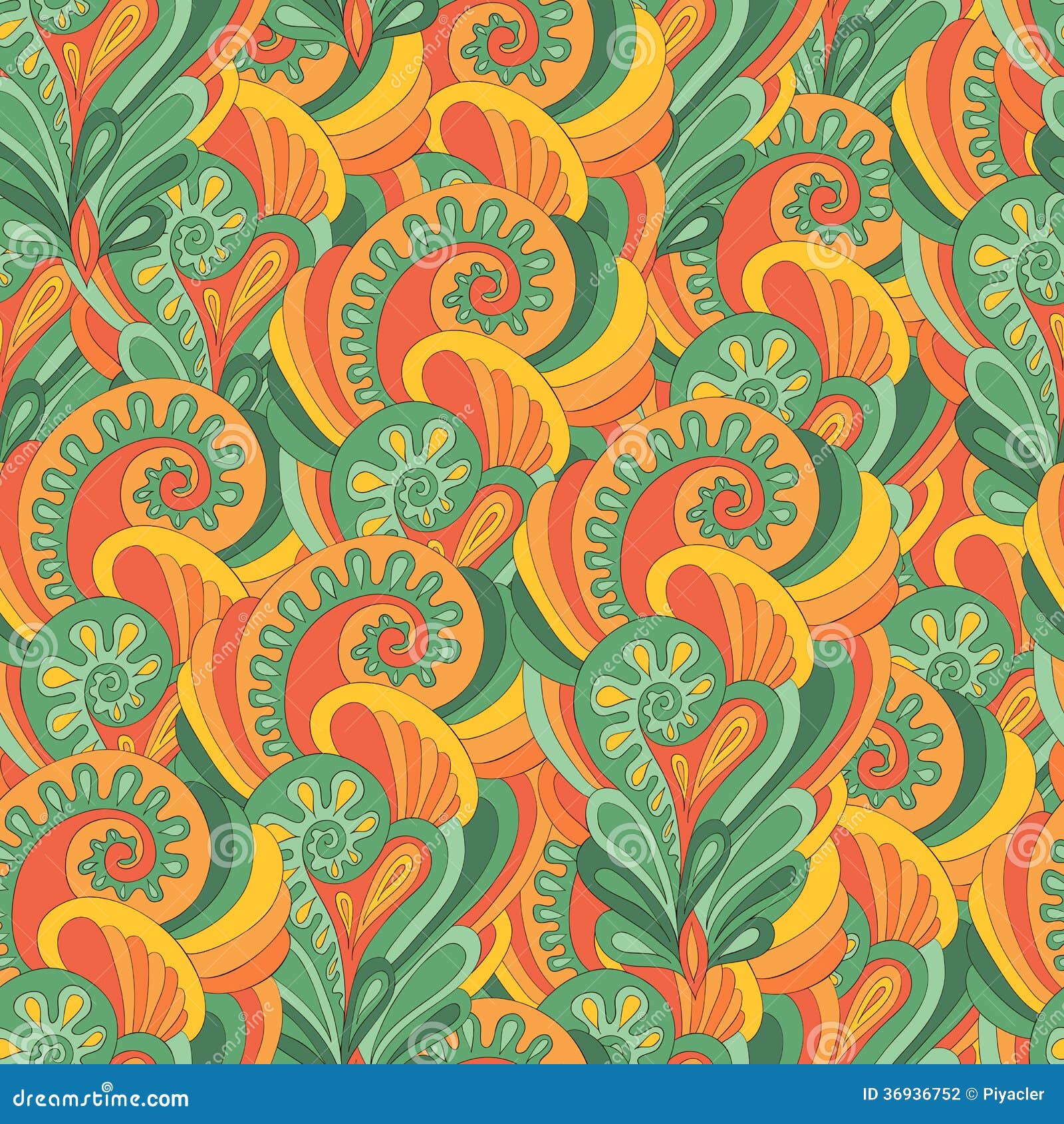 Seamless Sunny Indian Pattern Stock Vector - Illustration of happy ...