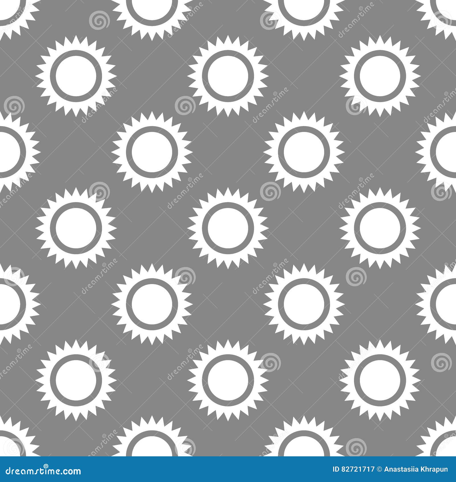 Seamless Sunny Pattern. Vector Illustration Stock Vector - Illustration ...