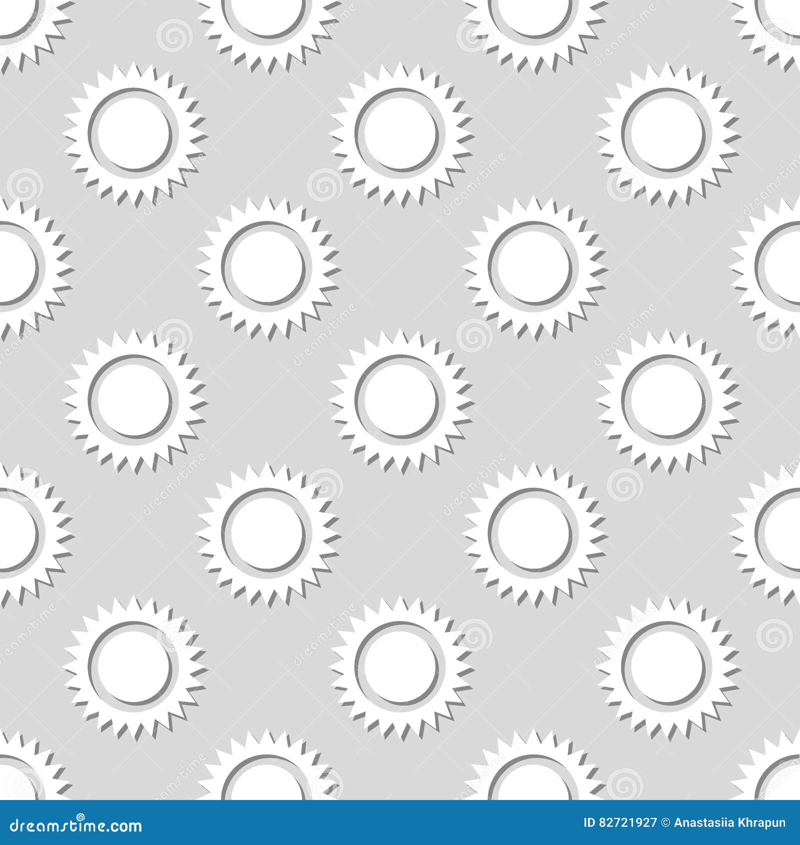 Seamless Sunny Pattern. Vector Illustration Stock Vector - Illustration ...