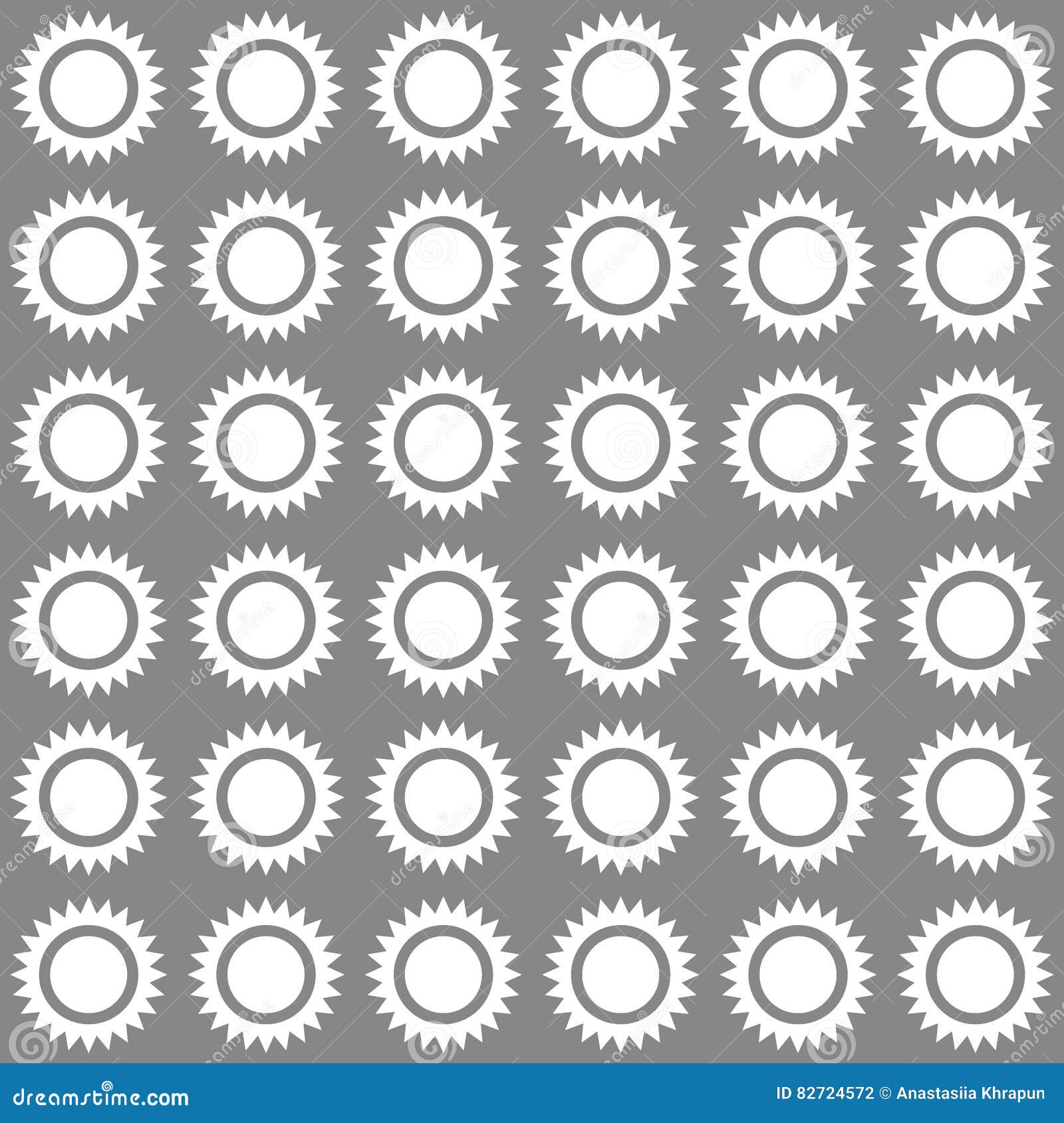 Seamless Sunny Pattern. Vector Illustration Stock Vector - Illustration ...