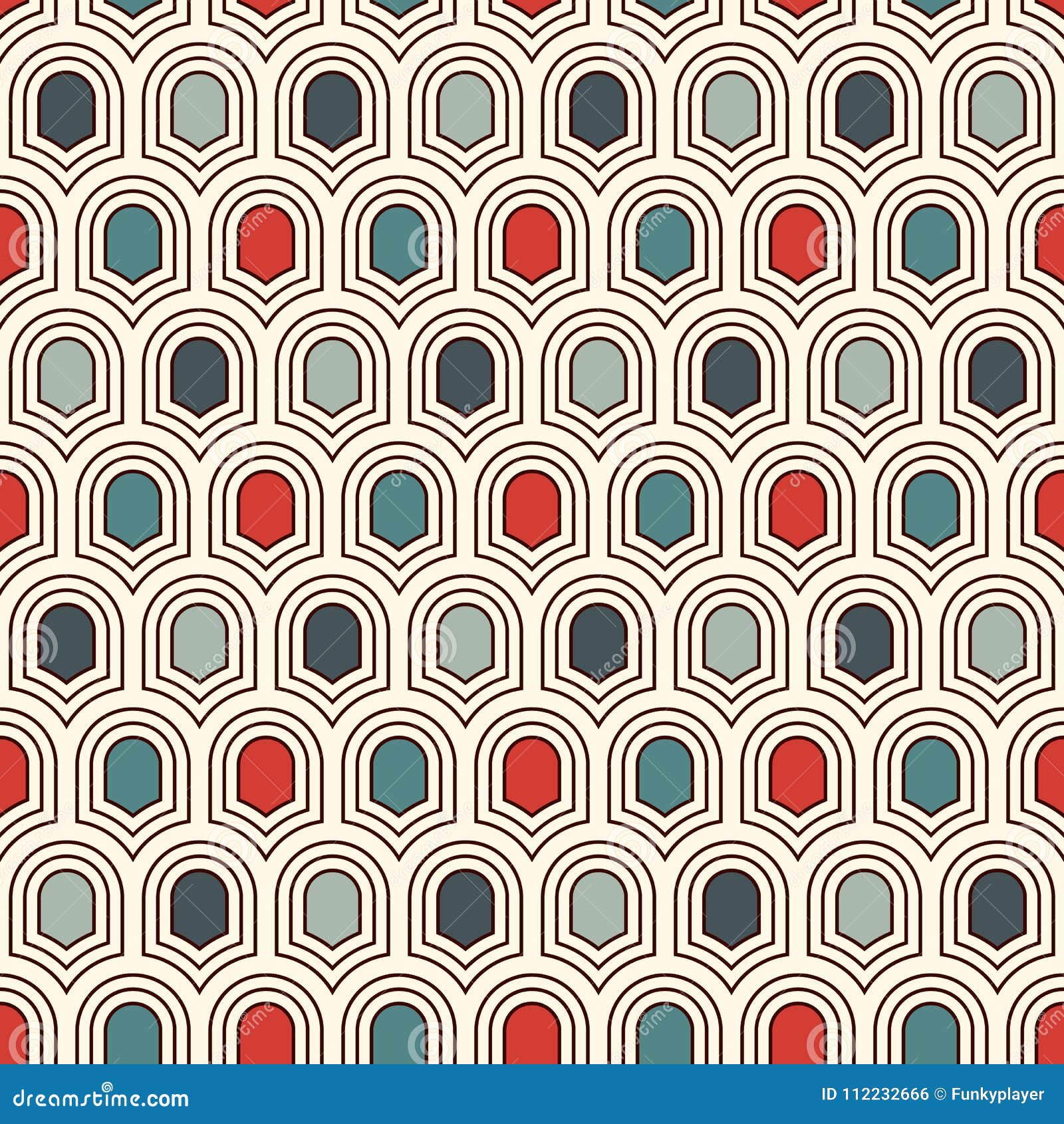 Seamless Surface Pattern with Repeated Ancient Shields. Geometric ...