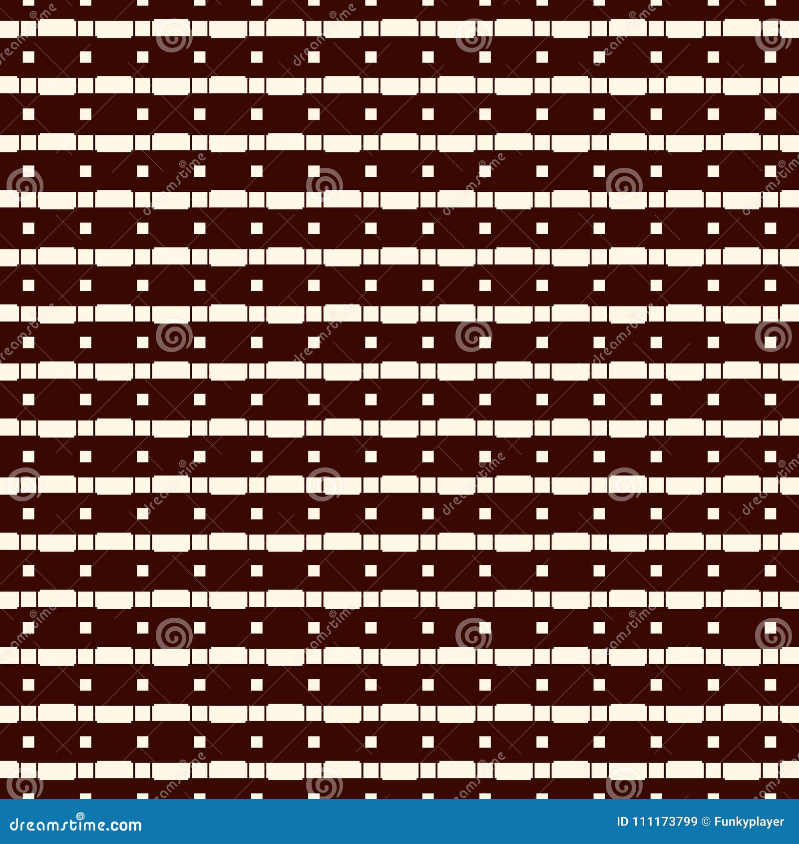 Seamless Surface Pattern with Strokes and Squares. Broken Horizontal ...