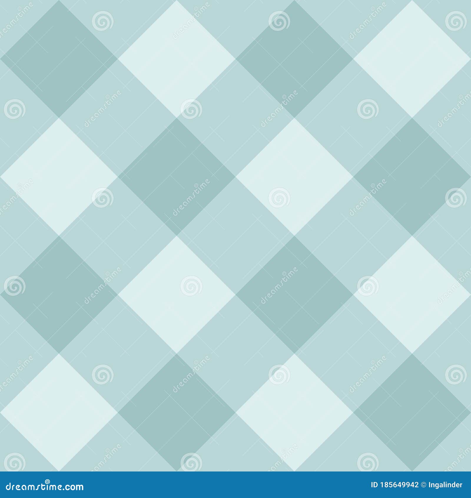 Seamless Sweet Mint Blue Background, Checkered Vector Pattern Stock ...
