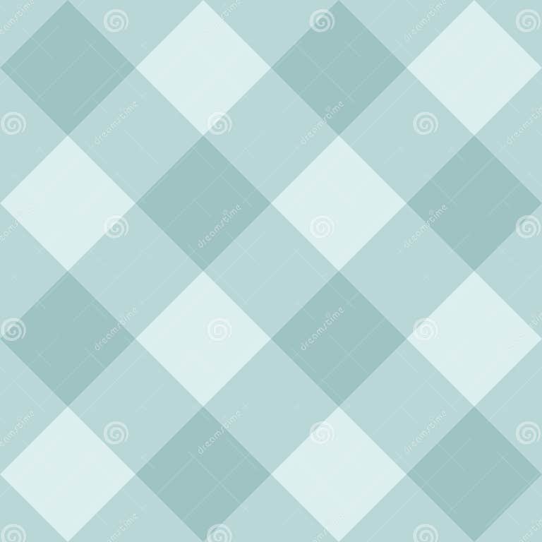Seamless Sweet Mint Blue Background, Checkered Vector Pattern Stock ...