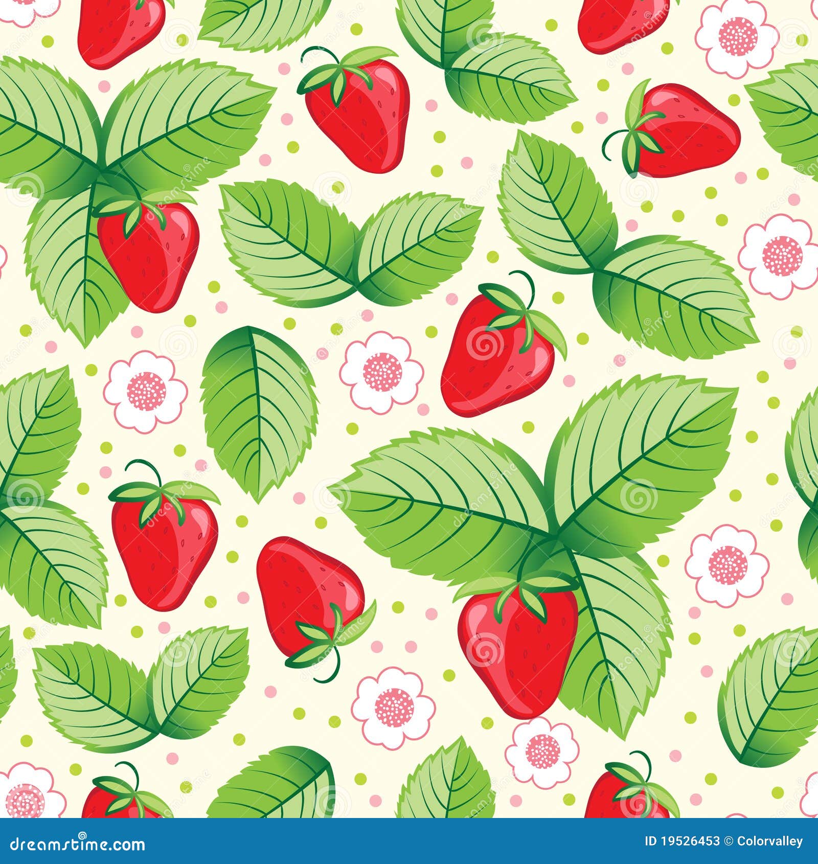 Strawberry Background Design Texture Cartoon Vector | CartoonDealer.com ...