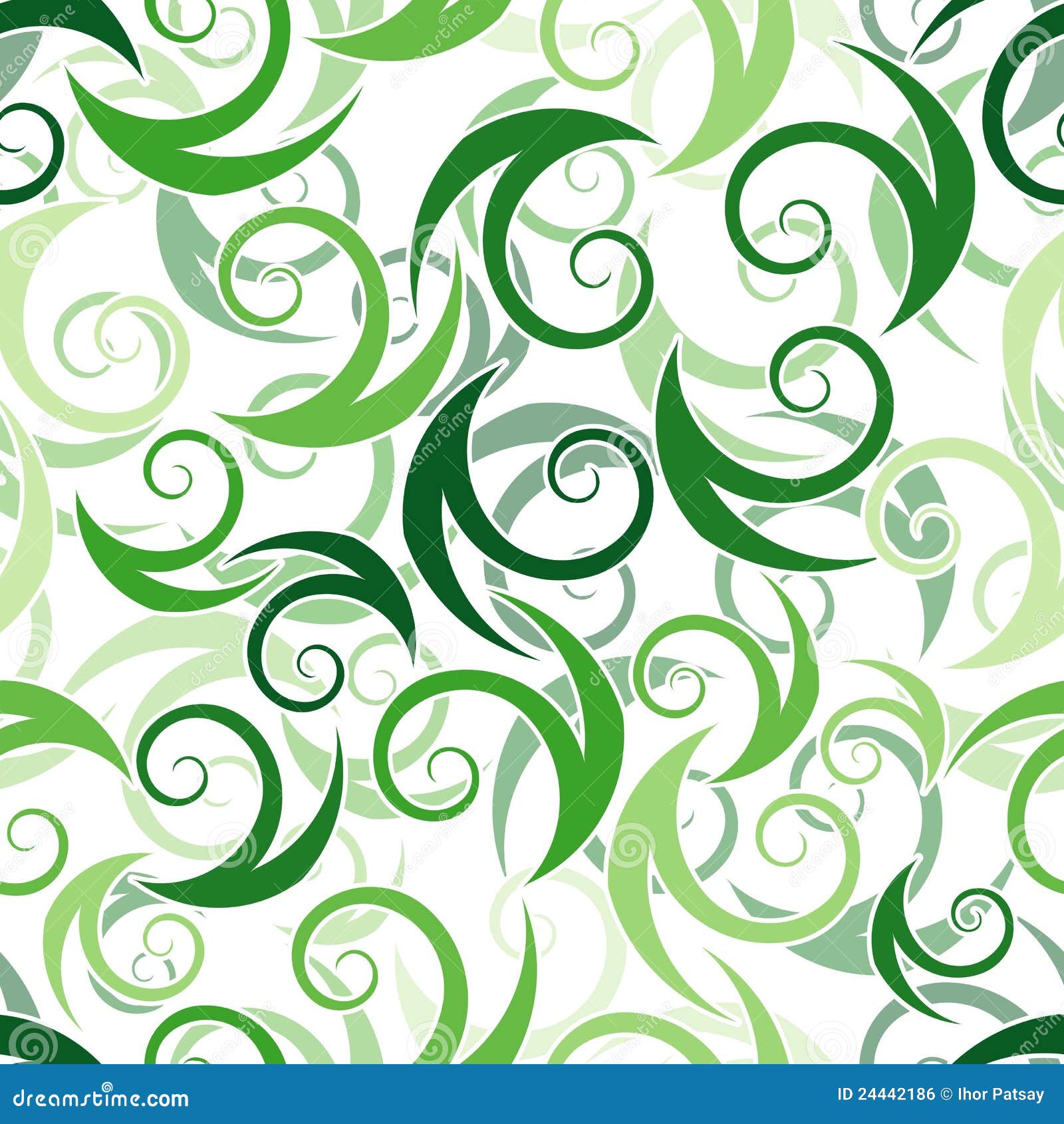Seamless swirl pattern stock vector. Illustration of chaotic - 24442186
