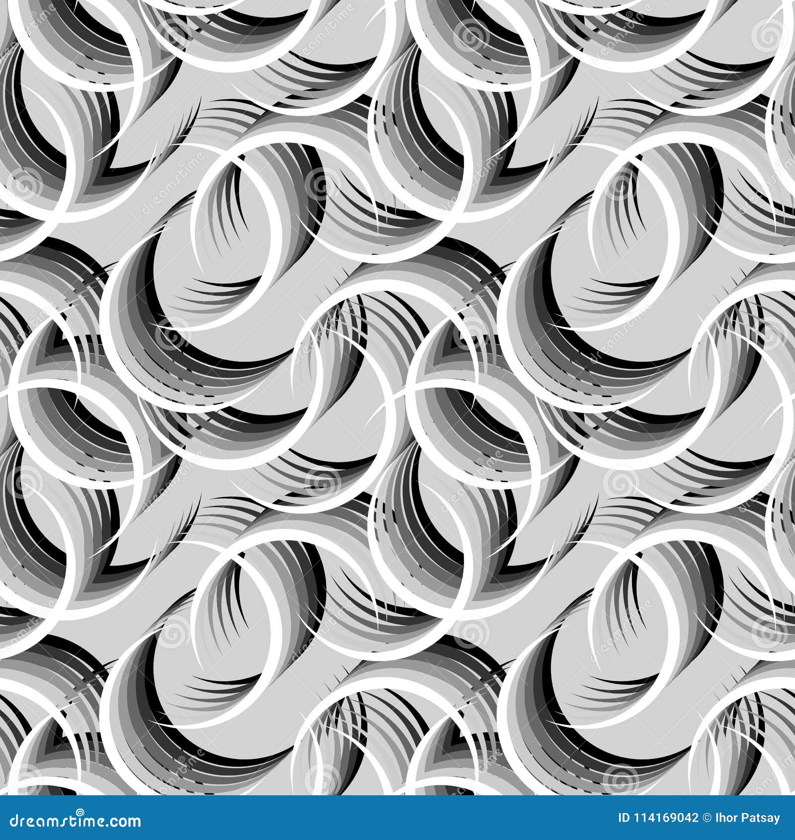 Seamless swirl pattern stock vector. Illustration of retro - 114169042