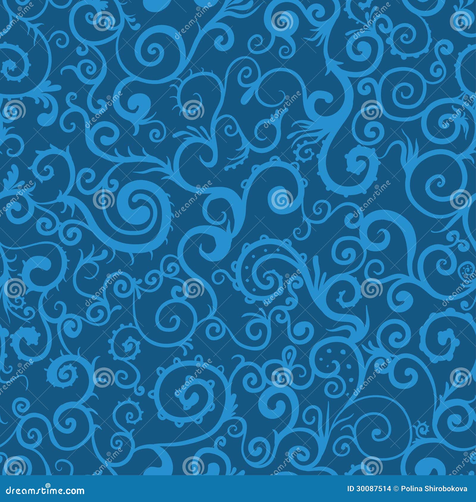Seamless Swirl Pattern Background Stock Vector - Illustration of ...