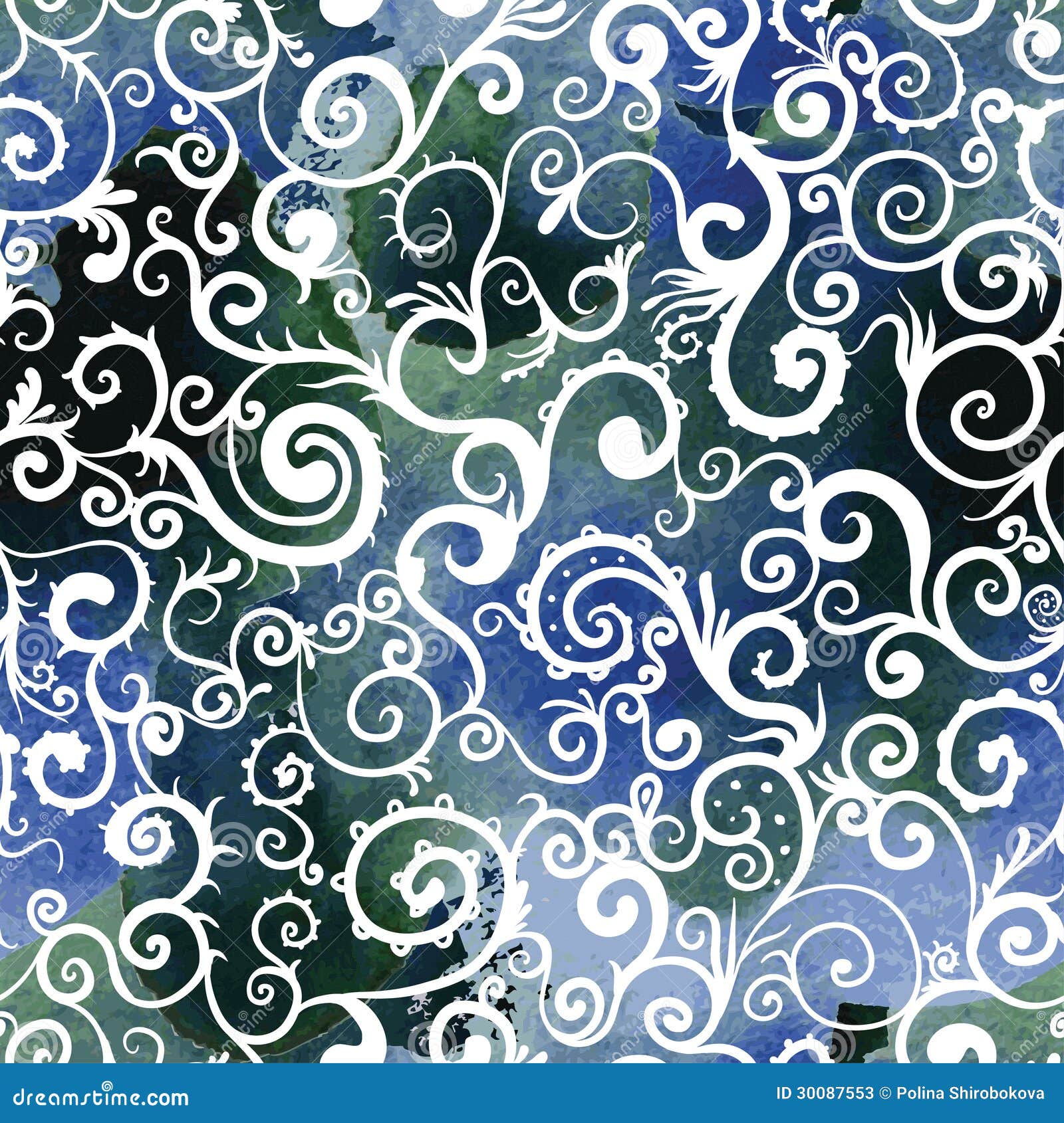 Seamless Swirl Pattern Background Stock Vector - Illustration of modern ...