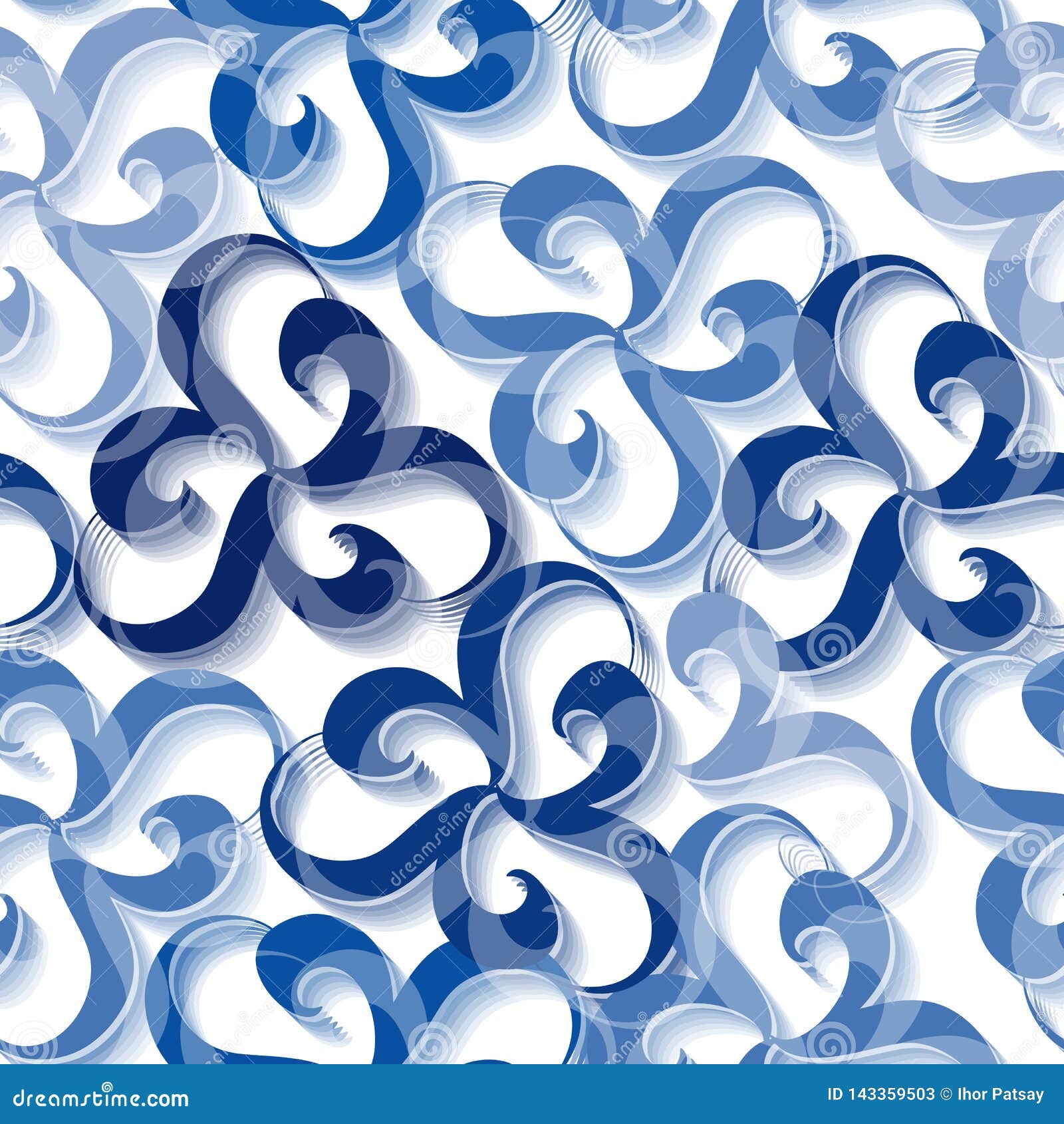 Seamless swirl pattern stock vector. Illustration of modern - 143359503