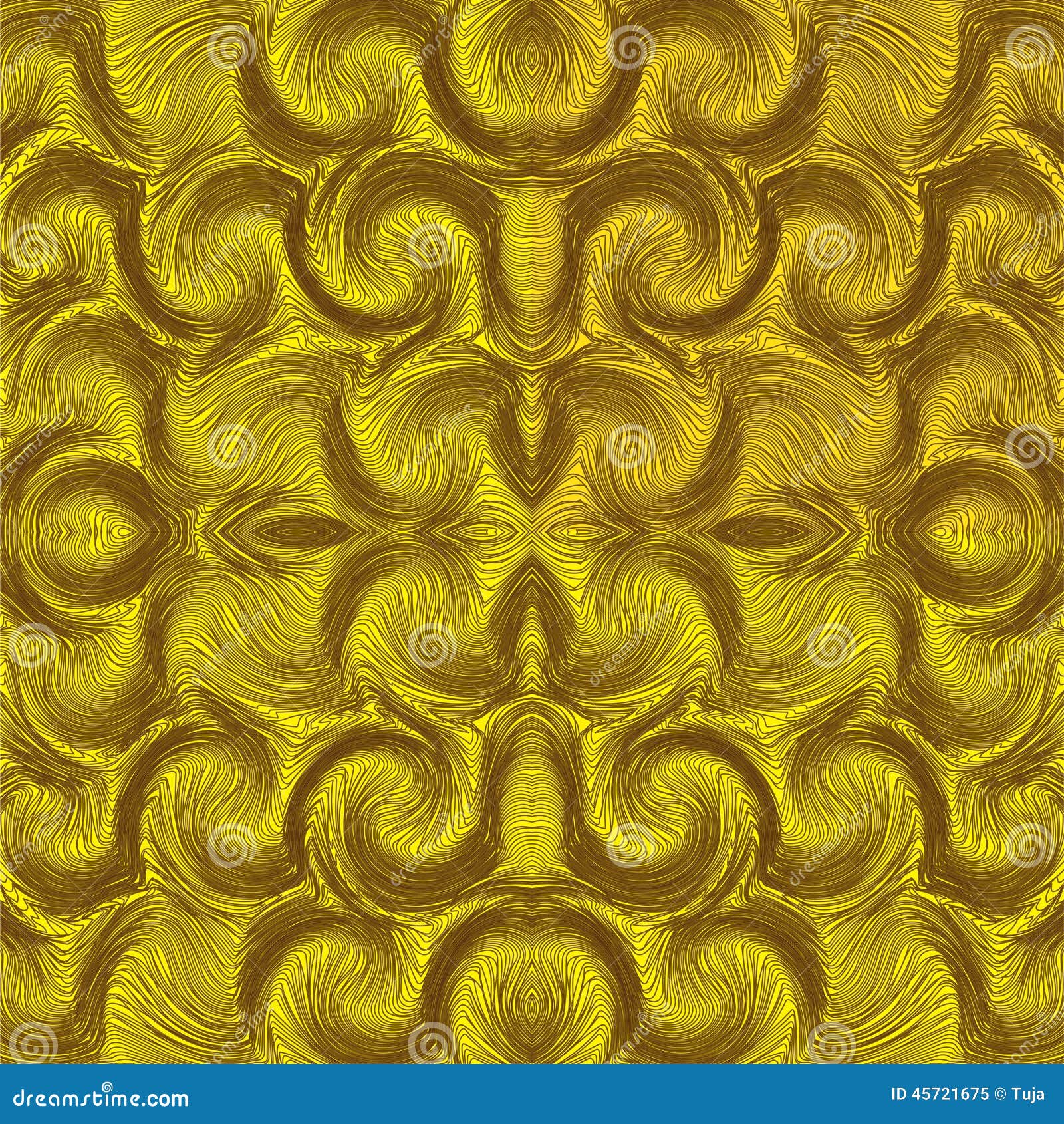 Seamless Symmetric Pattern with Rows of Wavy Elements Stock Vector ...