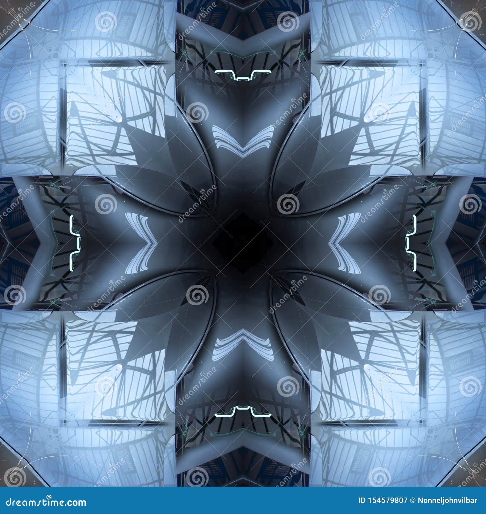 Seamless Symmetrical Pattern Abstract Glass Window Texture Stock ...