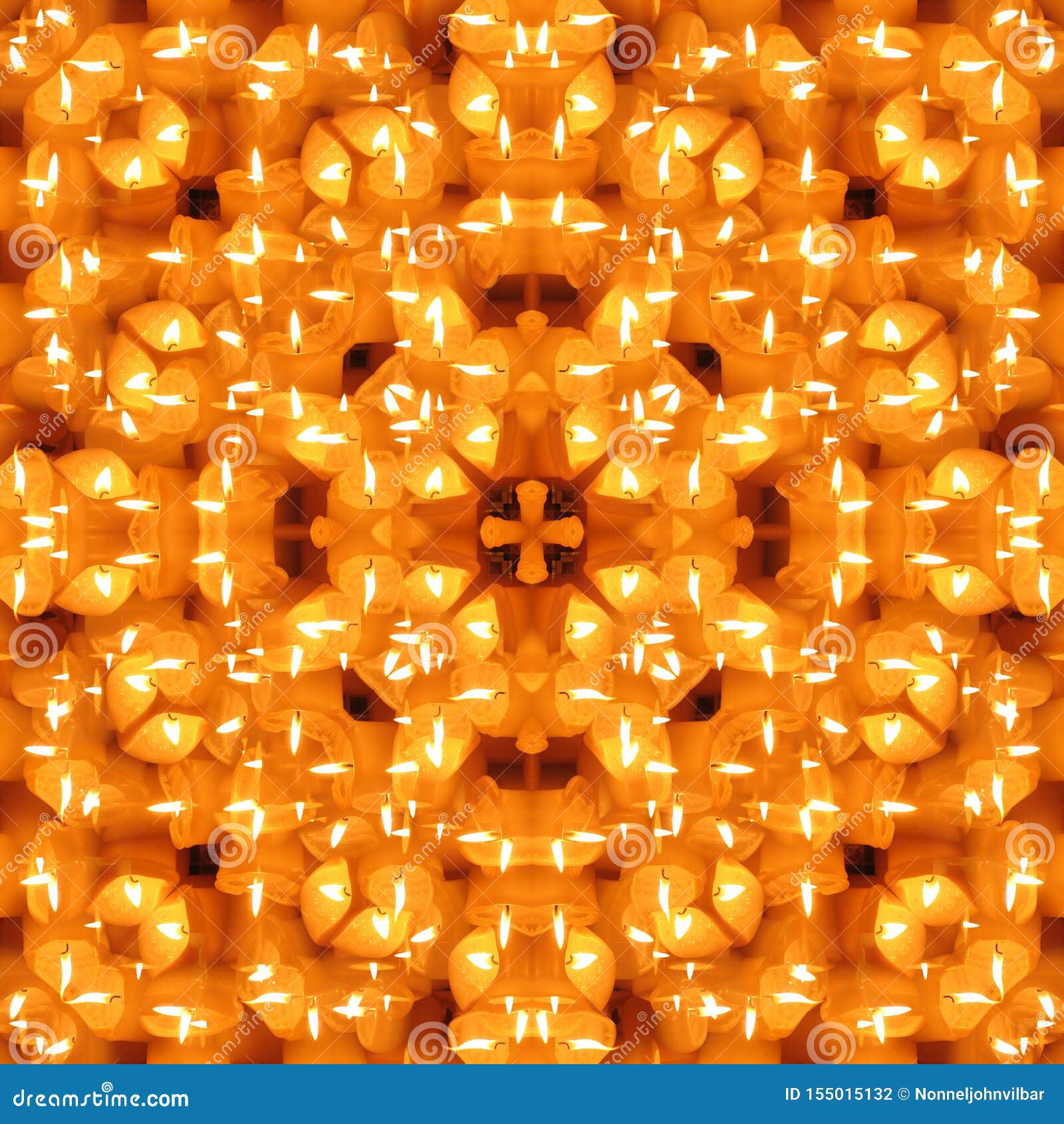 Seamless Symmetrical Pattern Abstract Wax Flame Texture Stock ...