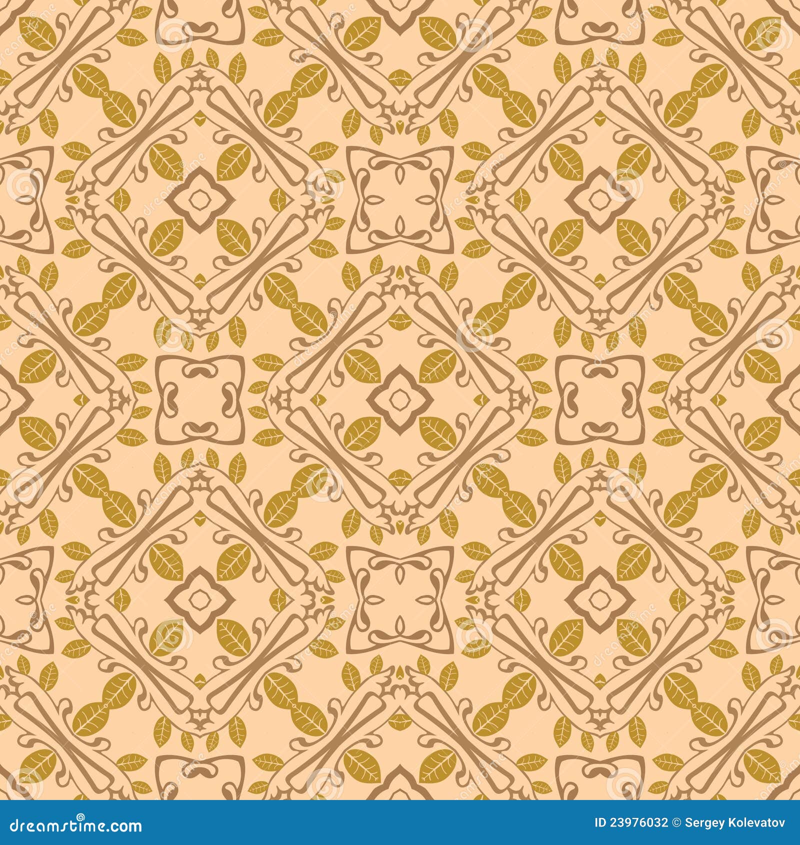 Seamless Symmetrical Pattern, Texture Stock Vector - Illustration of ...