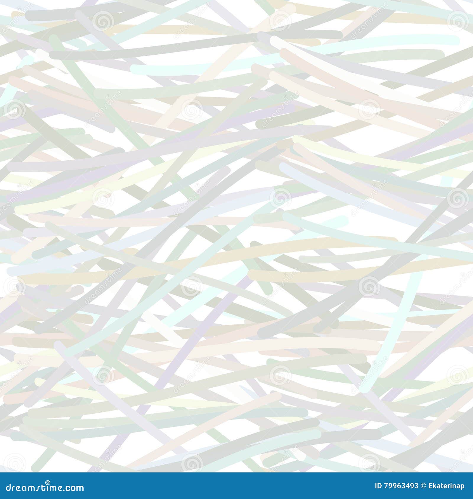 Seamless Tangled Lines. Abstract Lines on White Background Stock Vector ...