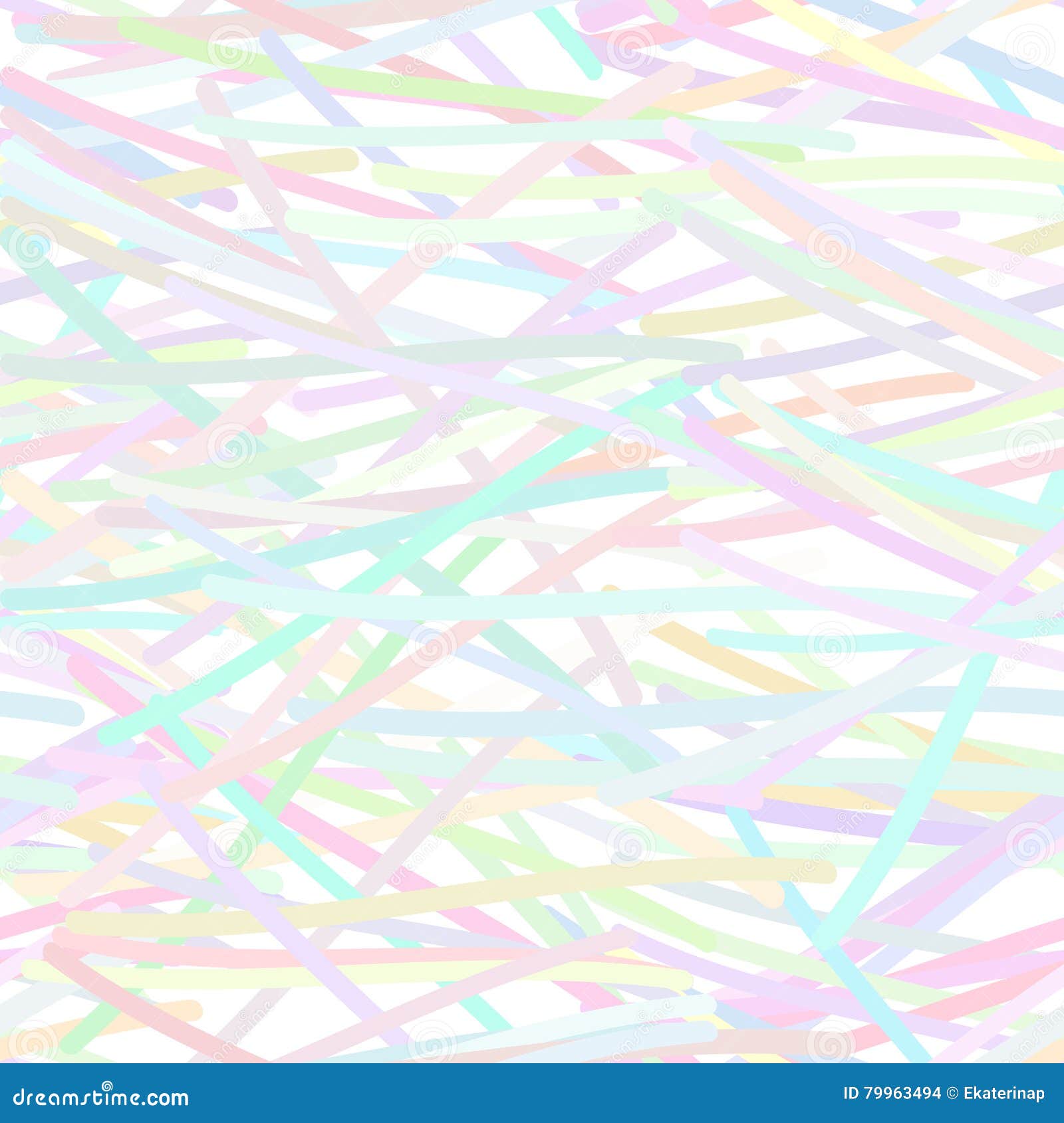 Seamless Tangled Lines. Abstract Lines on White Background Stock Vector ...