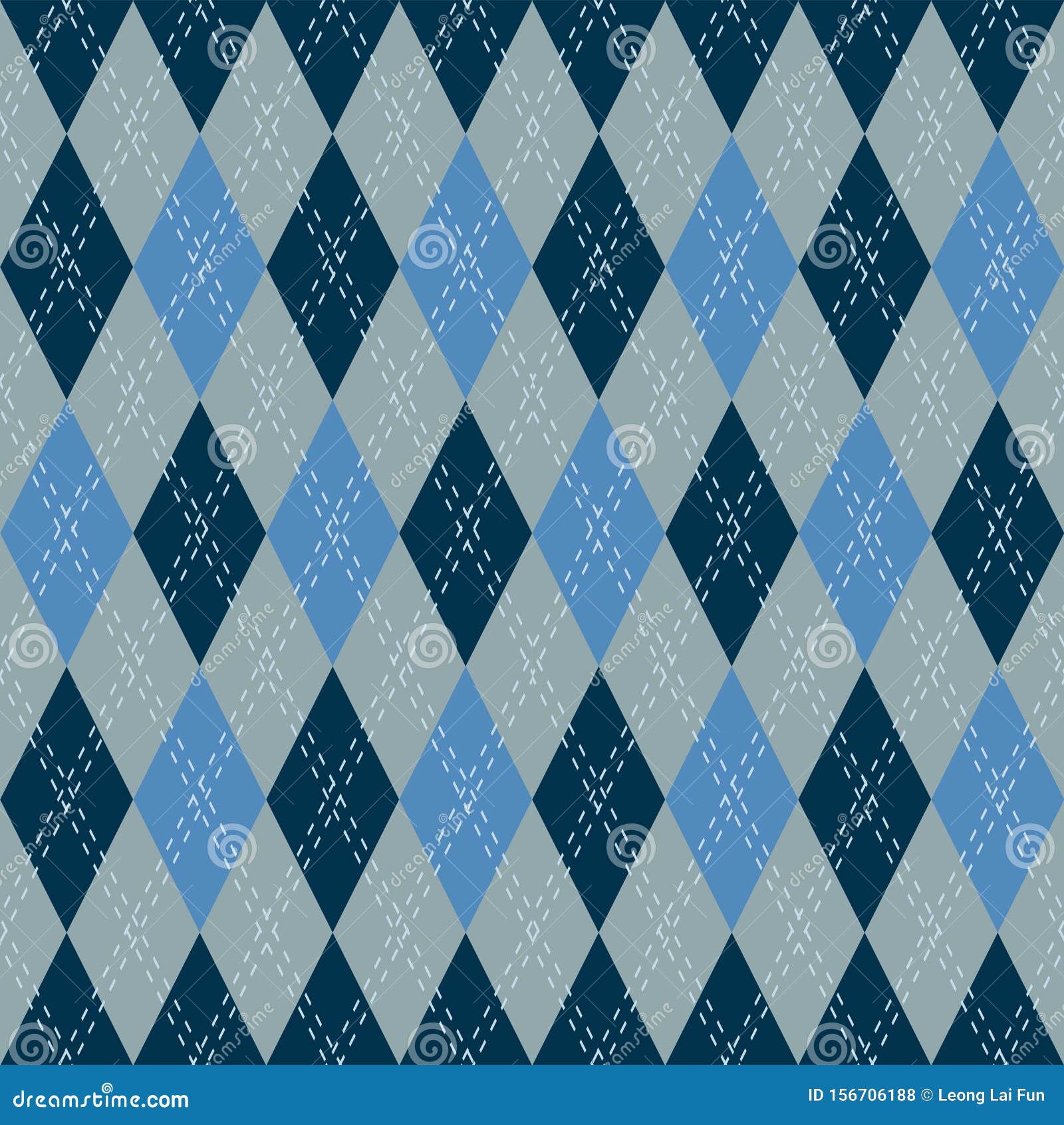 Argyle Pattern Blue stock vector. Illustration of graphic - 156706188