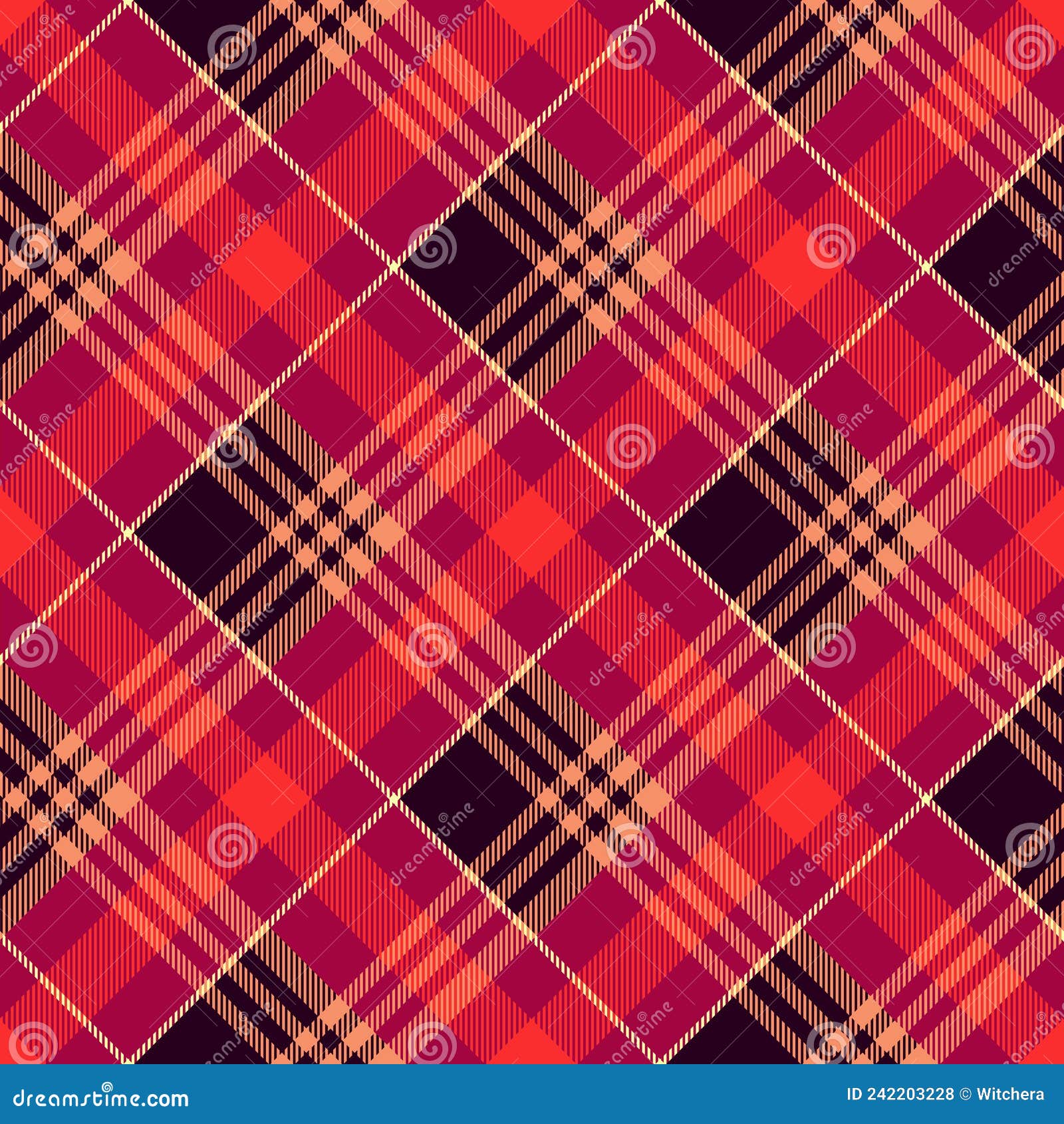 Seamless Tartan Vector Pattern Stock Vector - Illustration of british ...