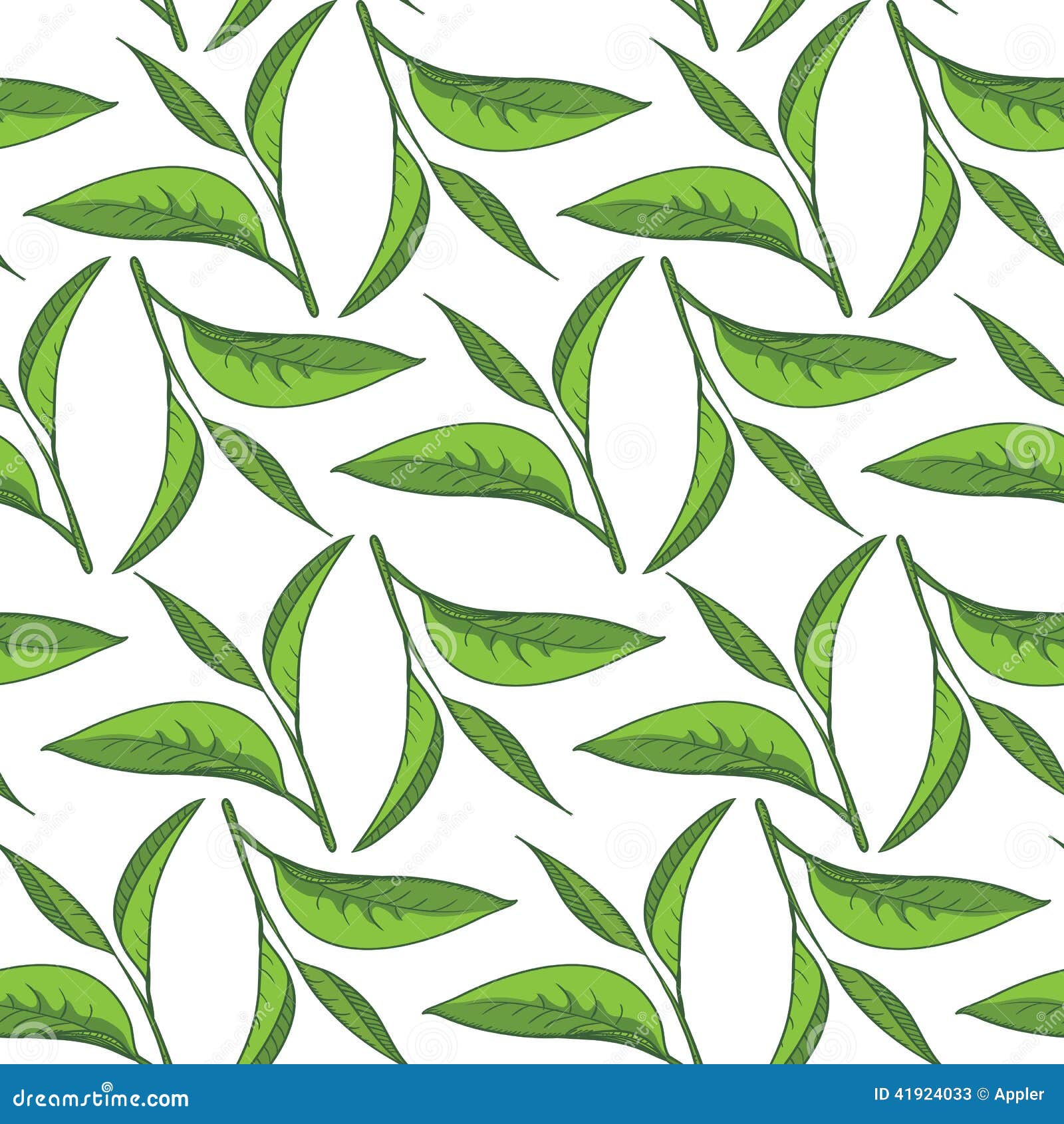 Seamless tea pattern stock vector. Illustration of natural - 41924033