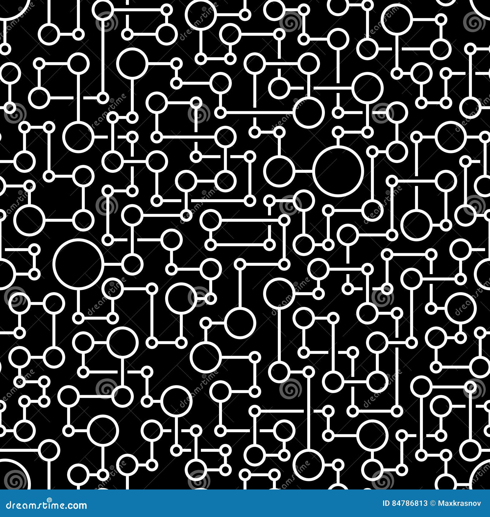Seamless Technology Background Stock Vector - Illustration of curve ...