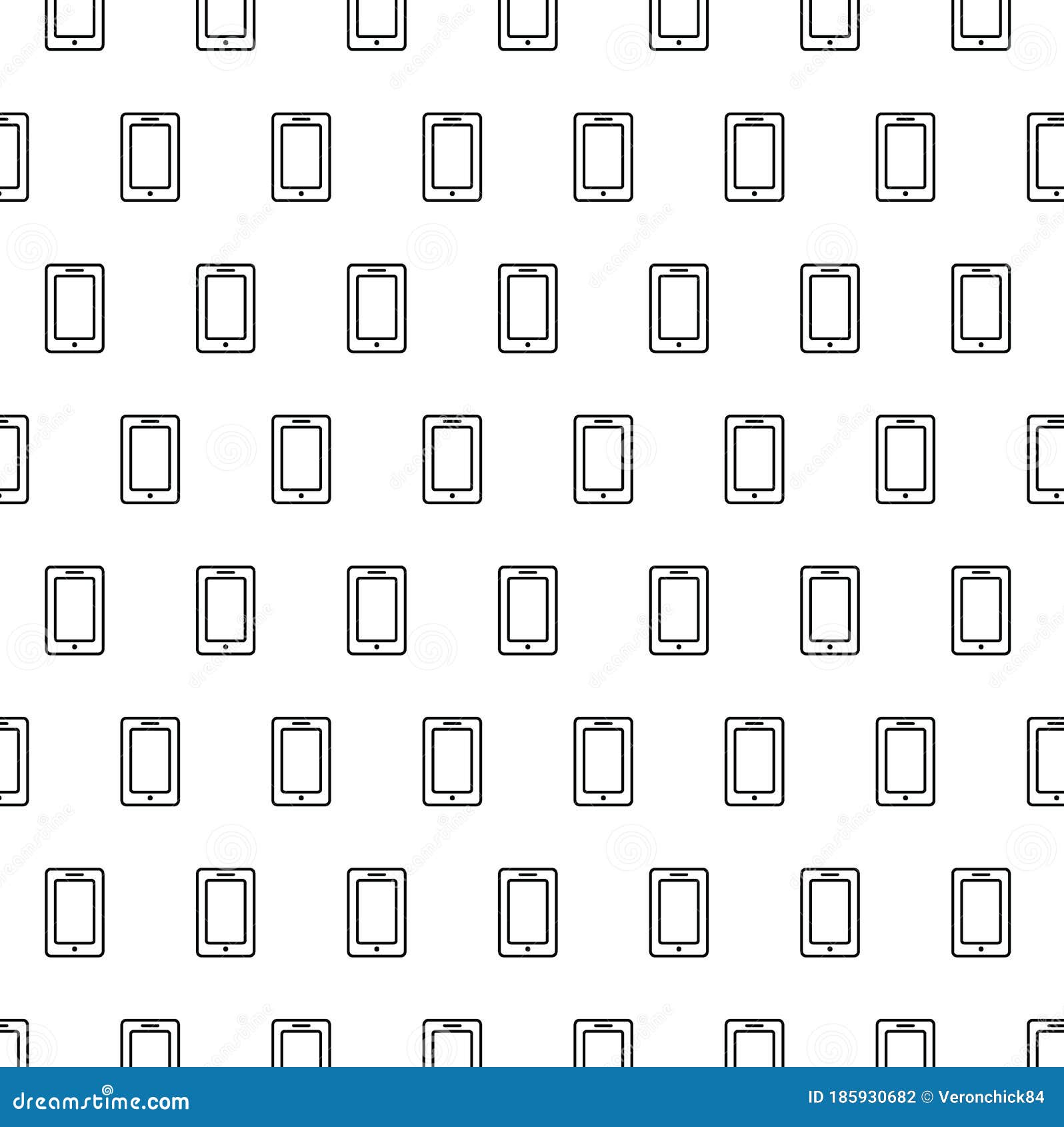 Seamless Telephone Pattern, Telephone Background, Wallpaper Vector ...