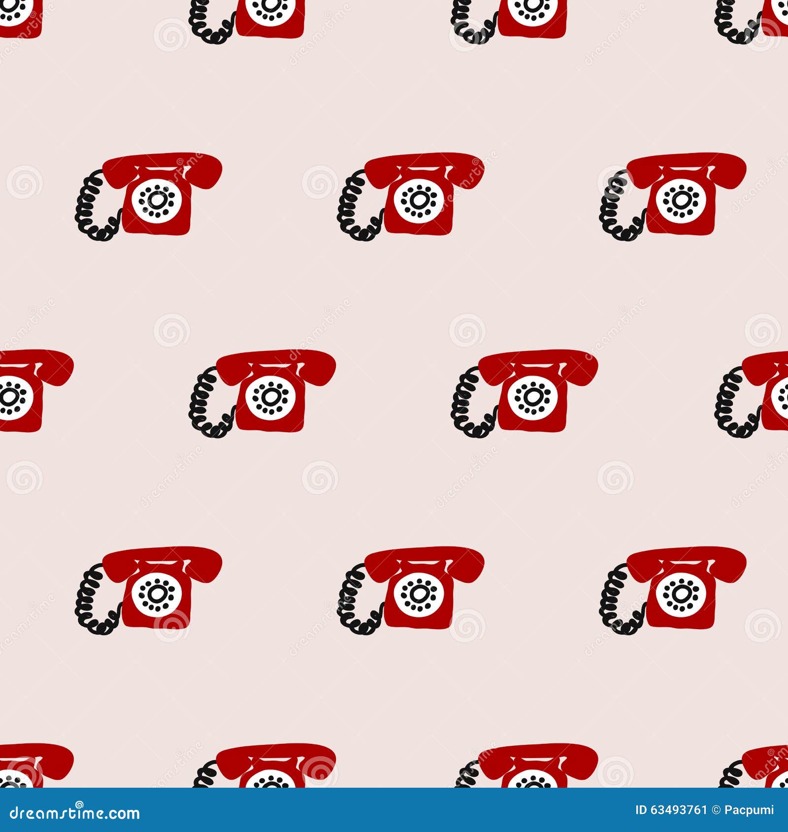 Seamless telephone pattern stock illustration. Illustration of surface ...