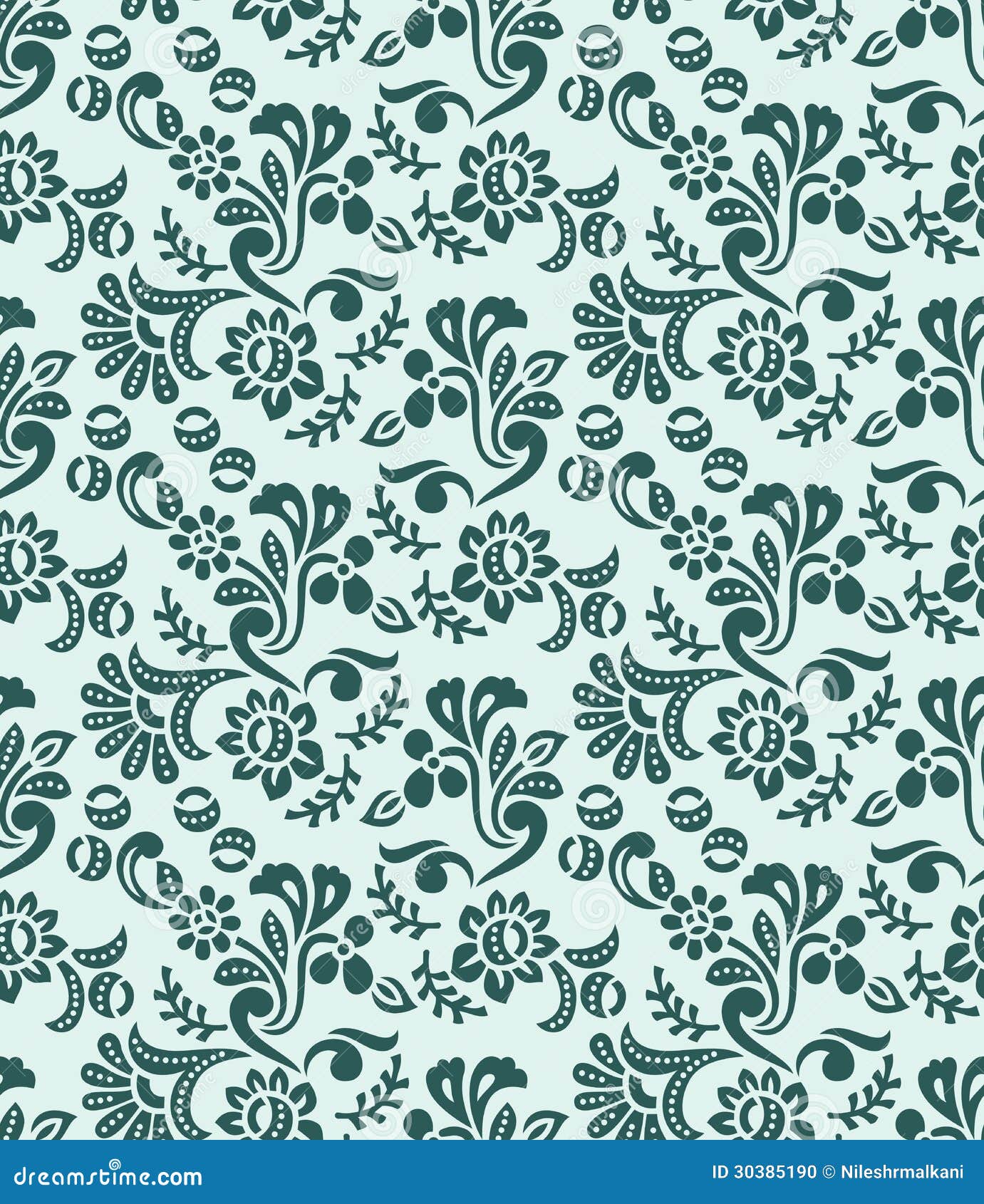 Seamless textile design stock vector. Illustration of fabric - 30385190