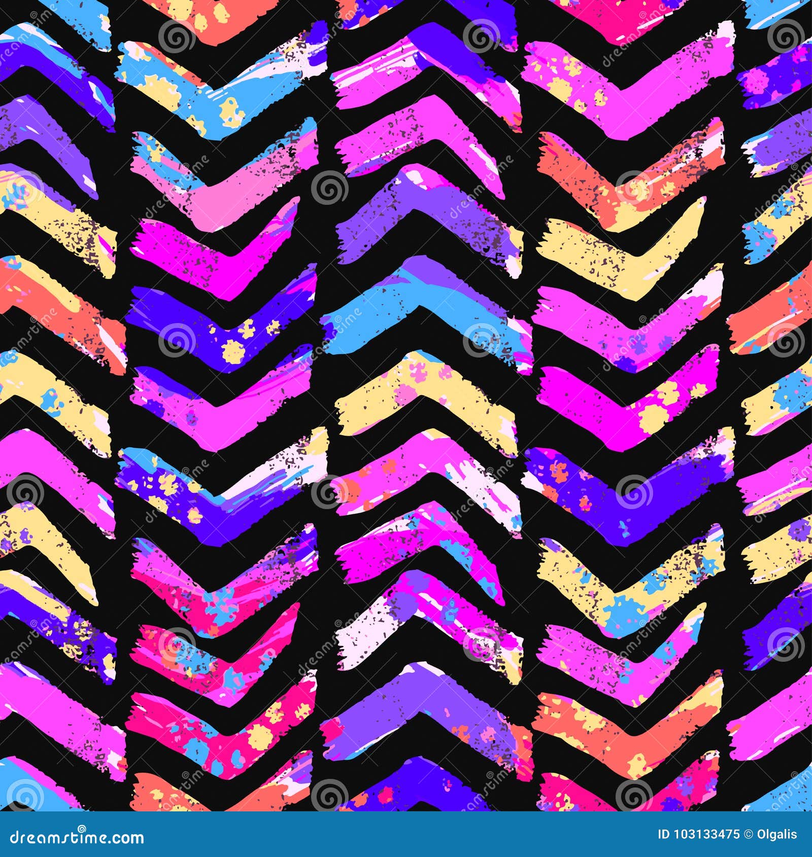 Seamless Textile Doodle Pattern Grunge Texture. Stock Illustration ...