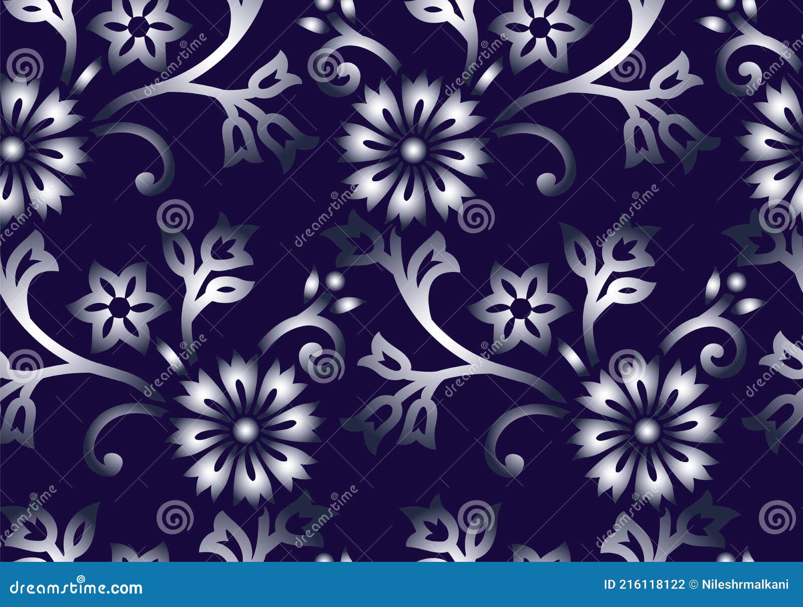 Seamless Textile Fabric Pattern Design Stock Vector - Illustration of ...