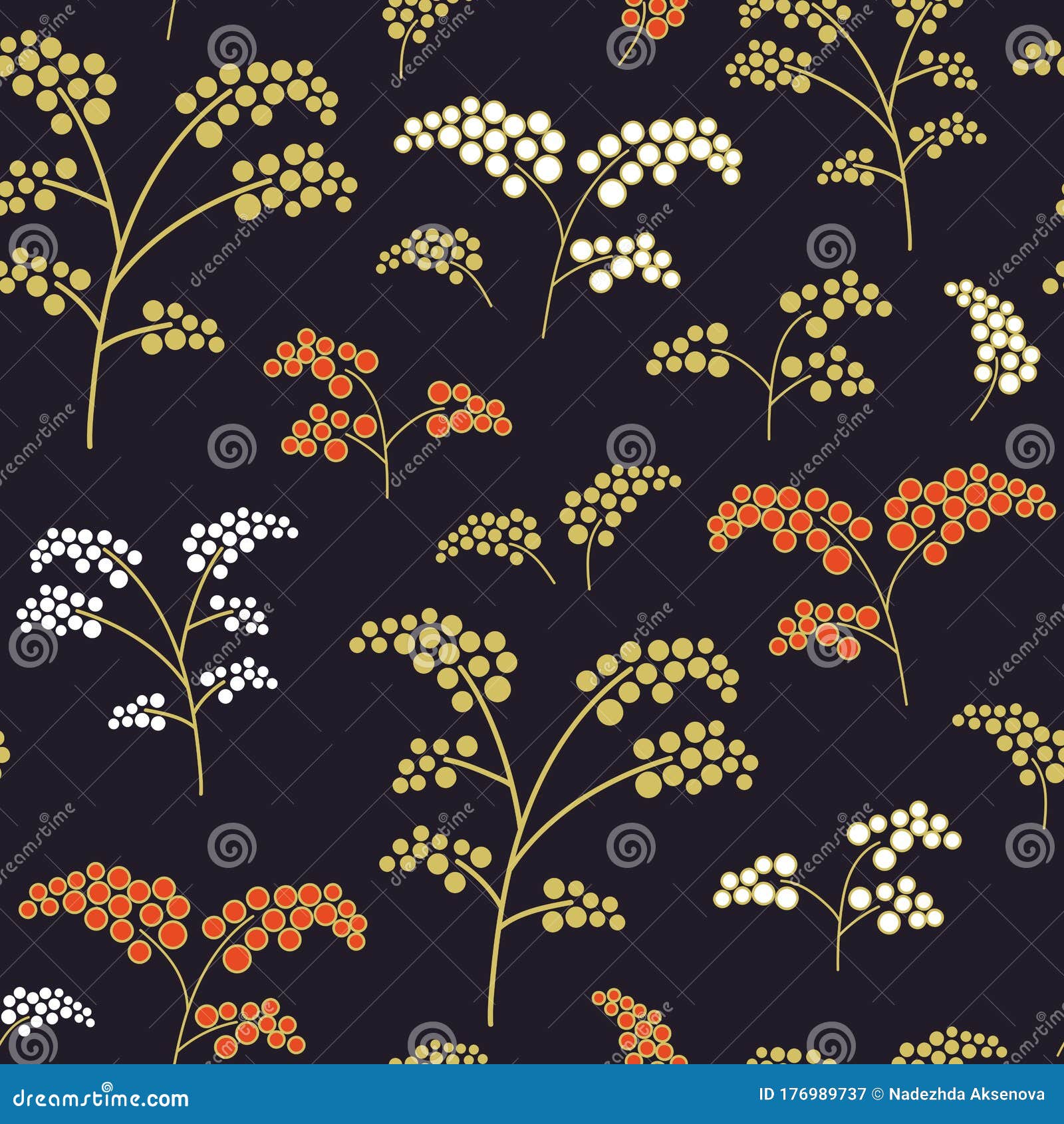 Berries In Native American Artinspired By Native American Art An Stock ...