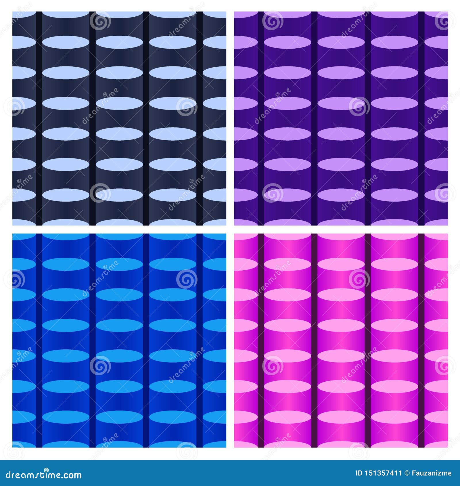 Seamless Texture with 3d Cylinders Stock Vector - Illustration of ...