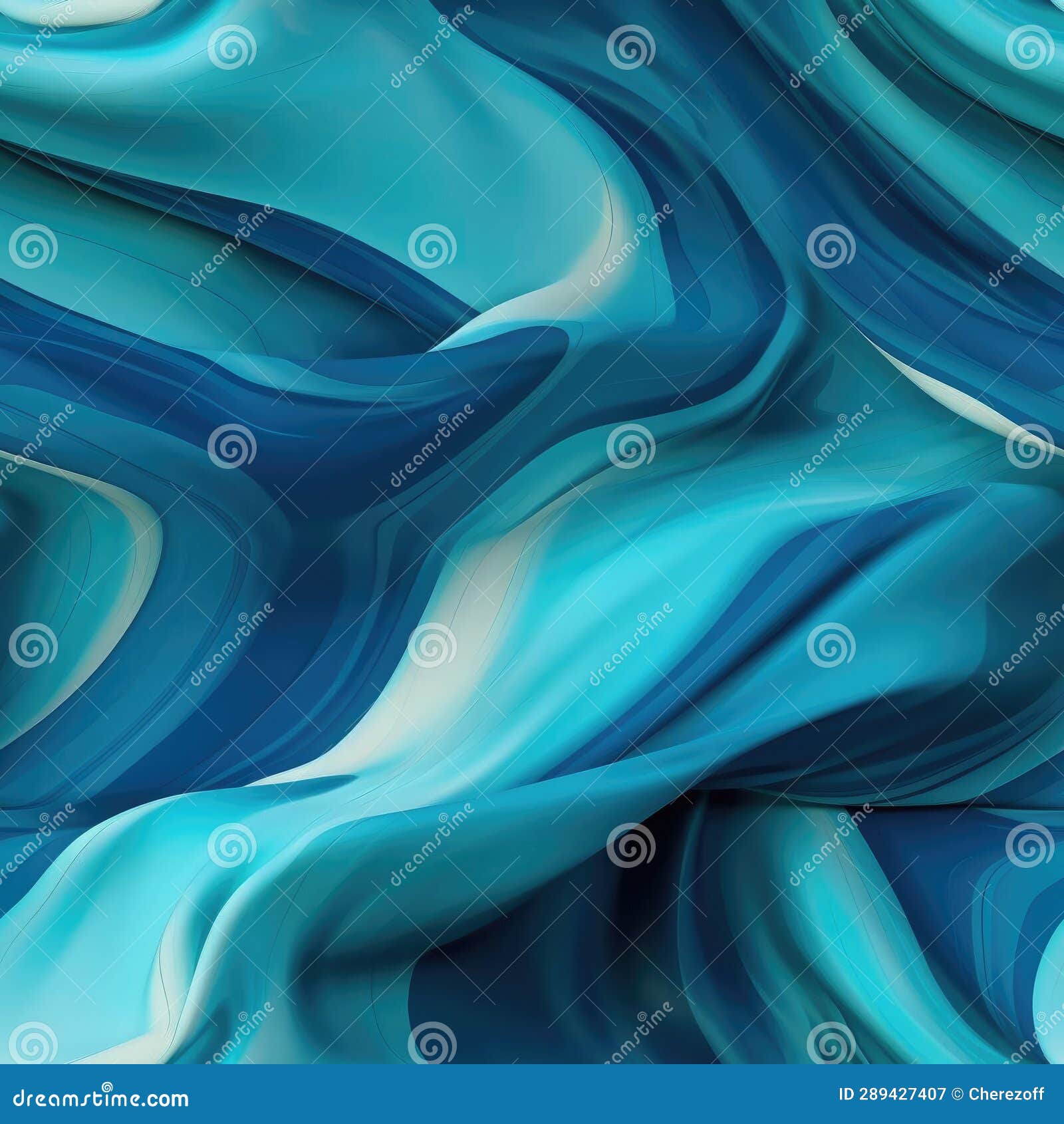Seamless Texture. Blue Waves Stock Illustration - Illustration of ...