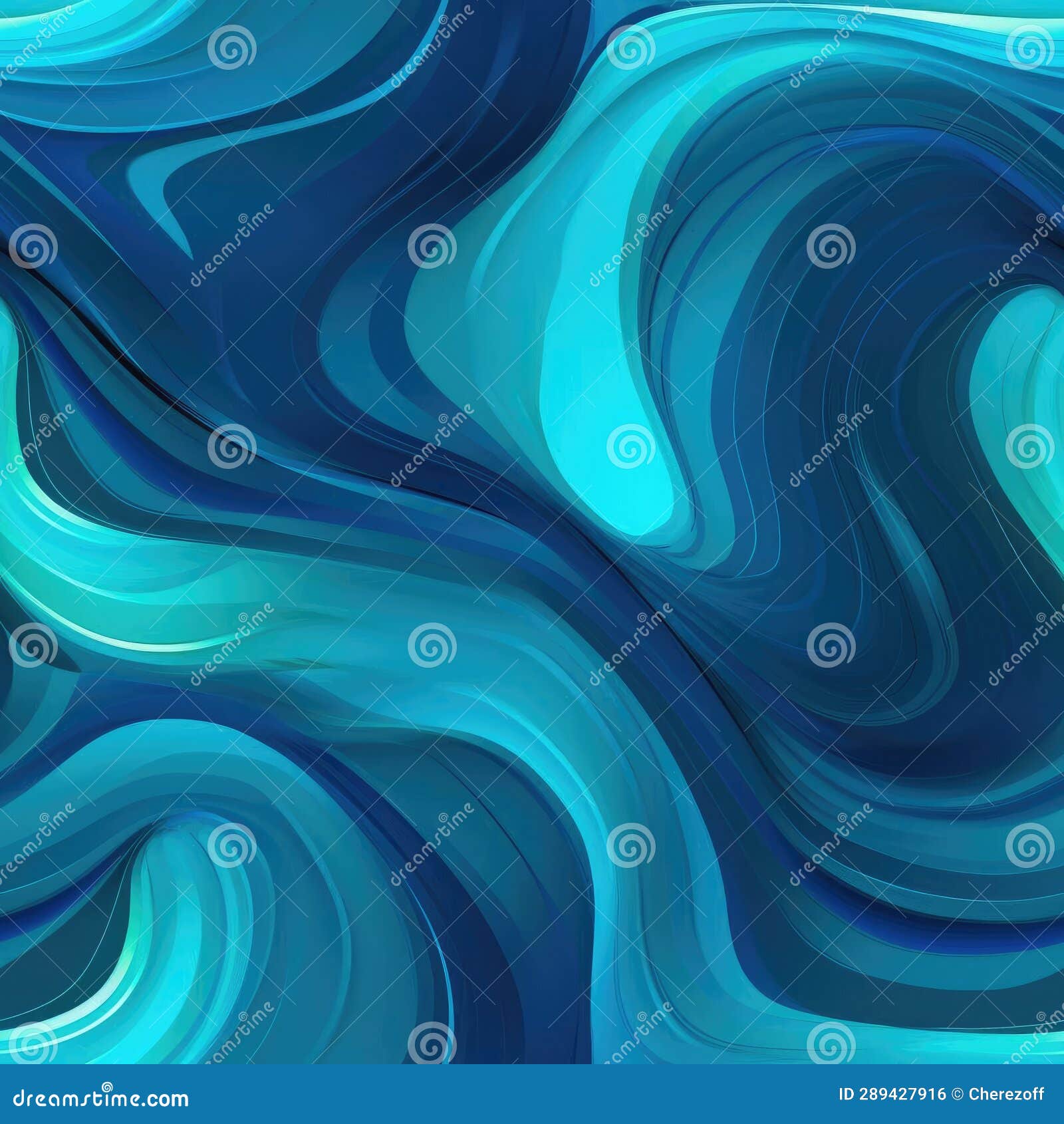 Seamless Texture. Blue Waves Stock Illustration - Illustration of ...