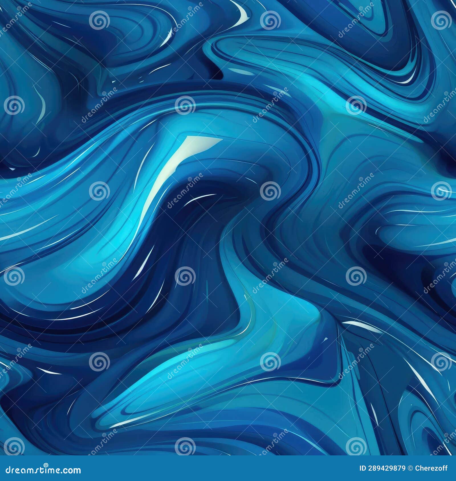 Seamless Texture. Blue Waves Stock Illustration - Illustration of ...