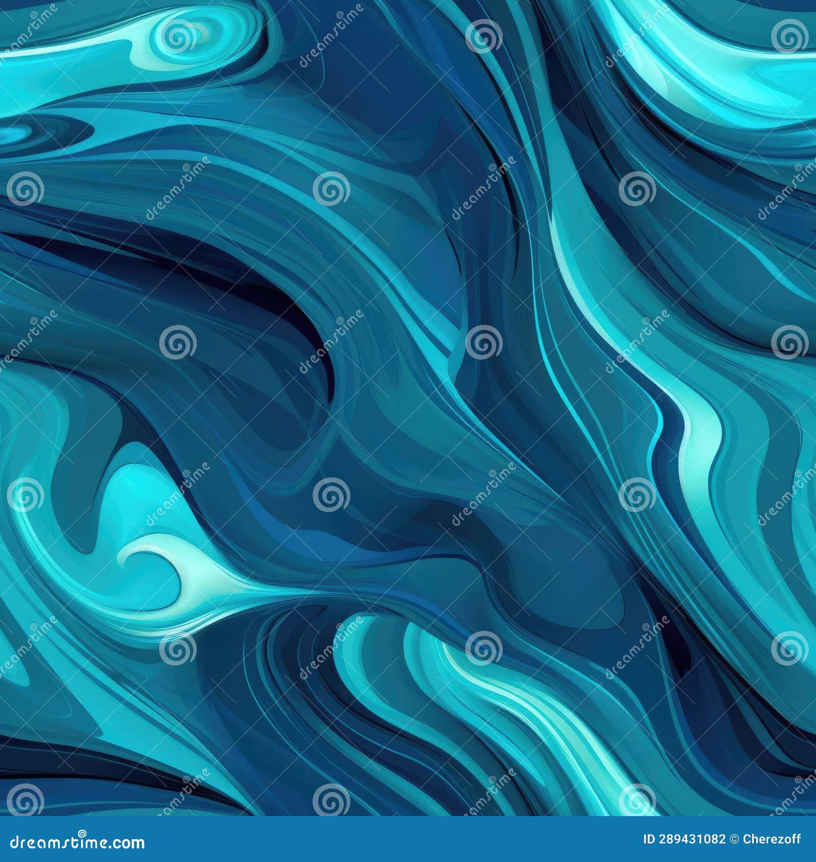 Seamless Texture. Blue Waves Stock Illustration - Illustration of ...