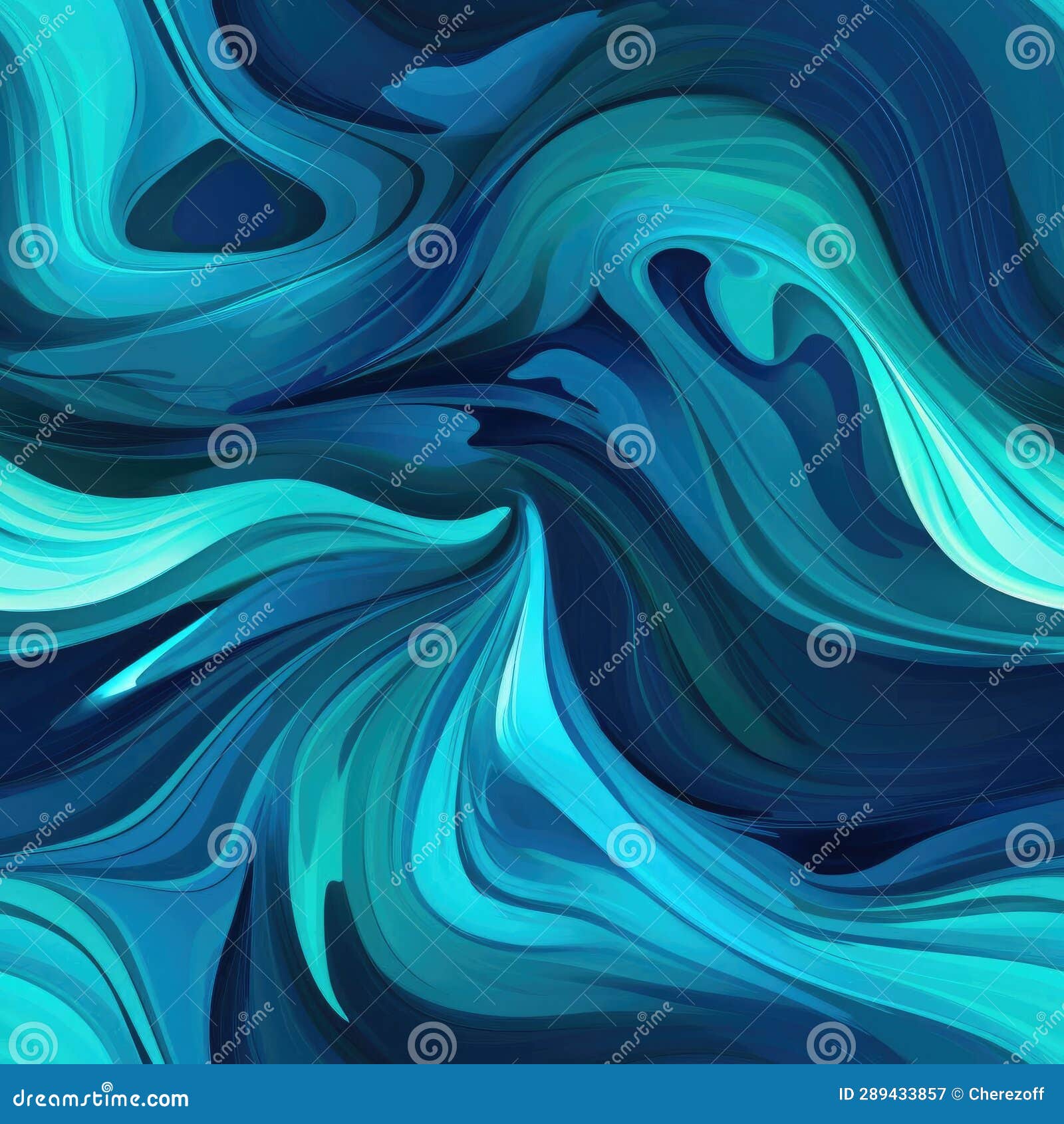 Seamless Texture. Blue Waves Stock Illustration - Illustration of ...