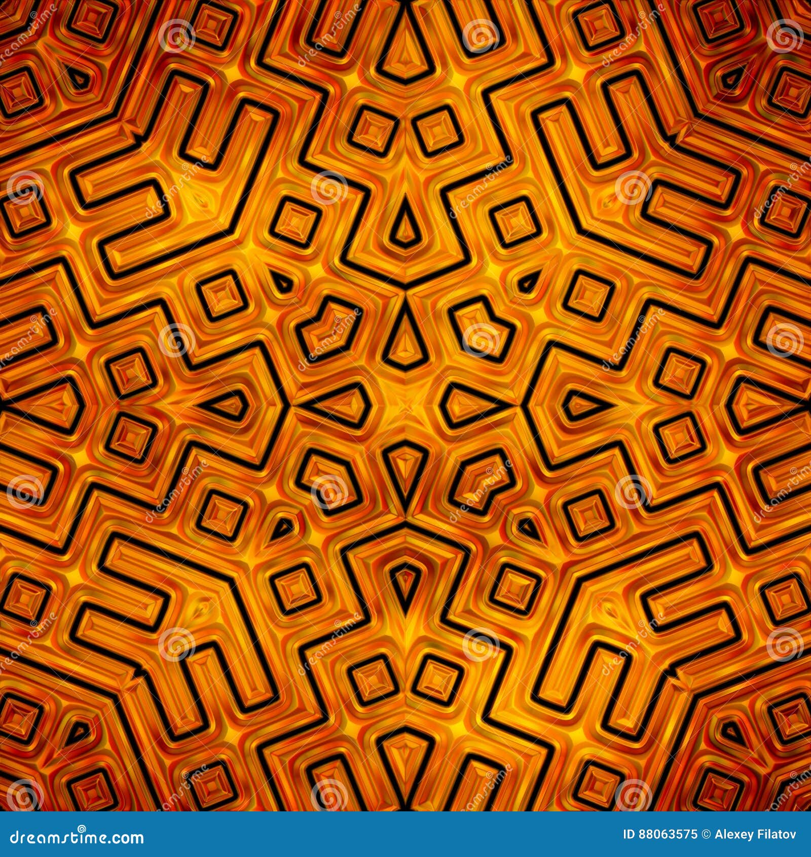 Seamless Texture of Abstract Bright Shiny Orange Stock Illustration ...
