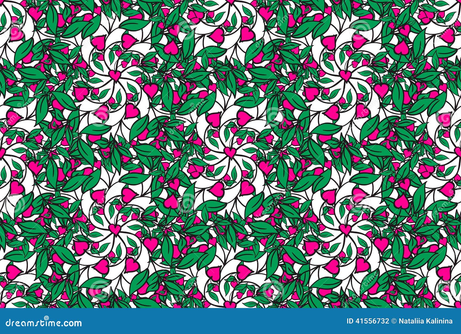 Seamless Texture with Abstract Flowers Stock Vector - Illustration of ...