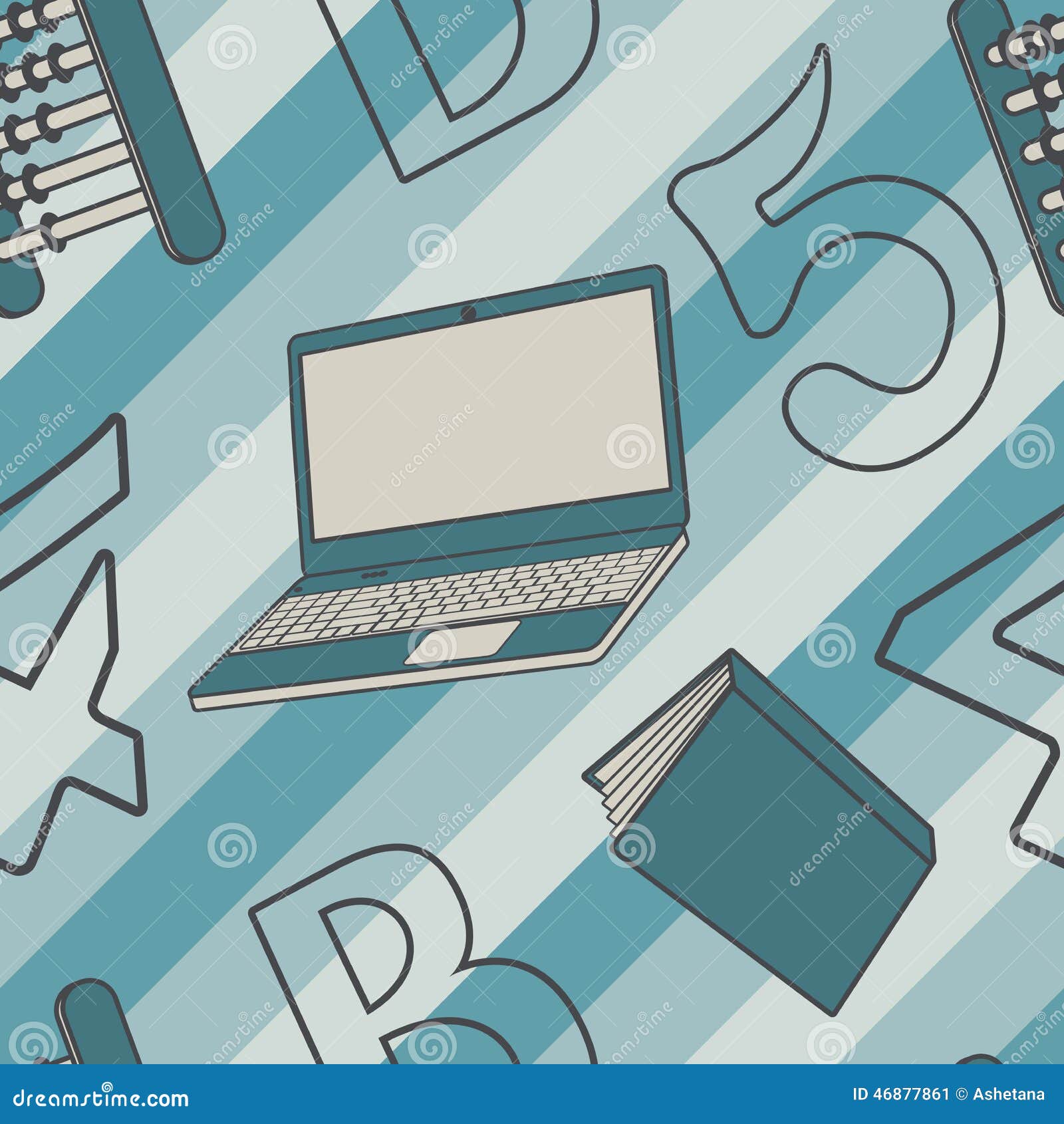 Seamless Texture with Abstract Pattern on Education or Business. Stock ...