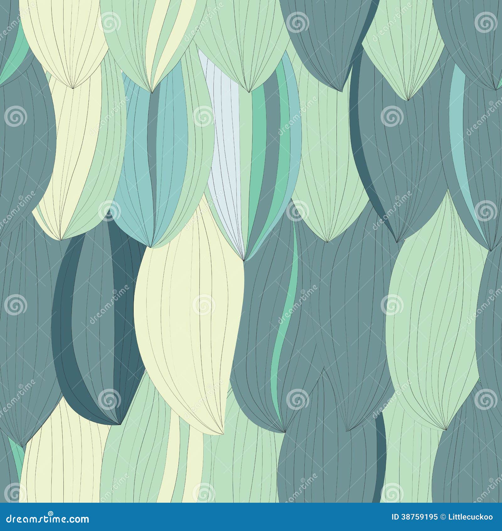 Seamless Texture with Abstract Petals Stock Vector - Illustration of ...